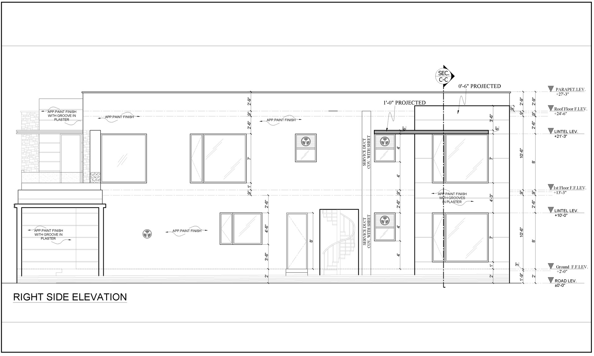 ArtStation - Rightside Elevation