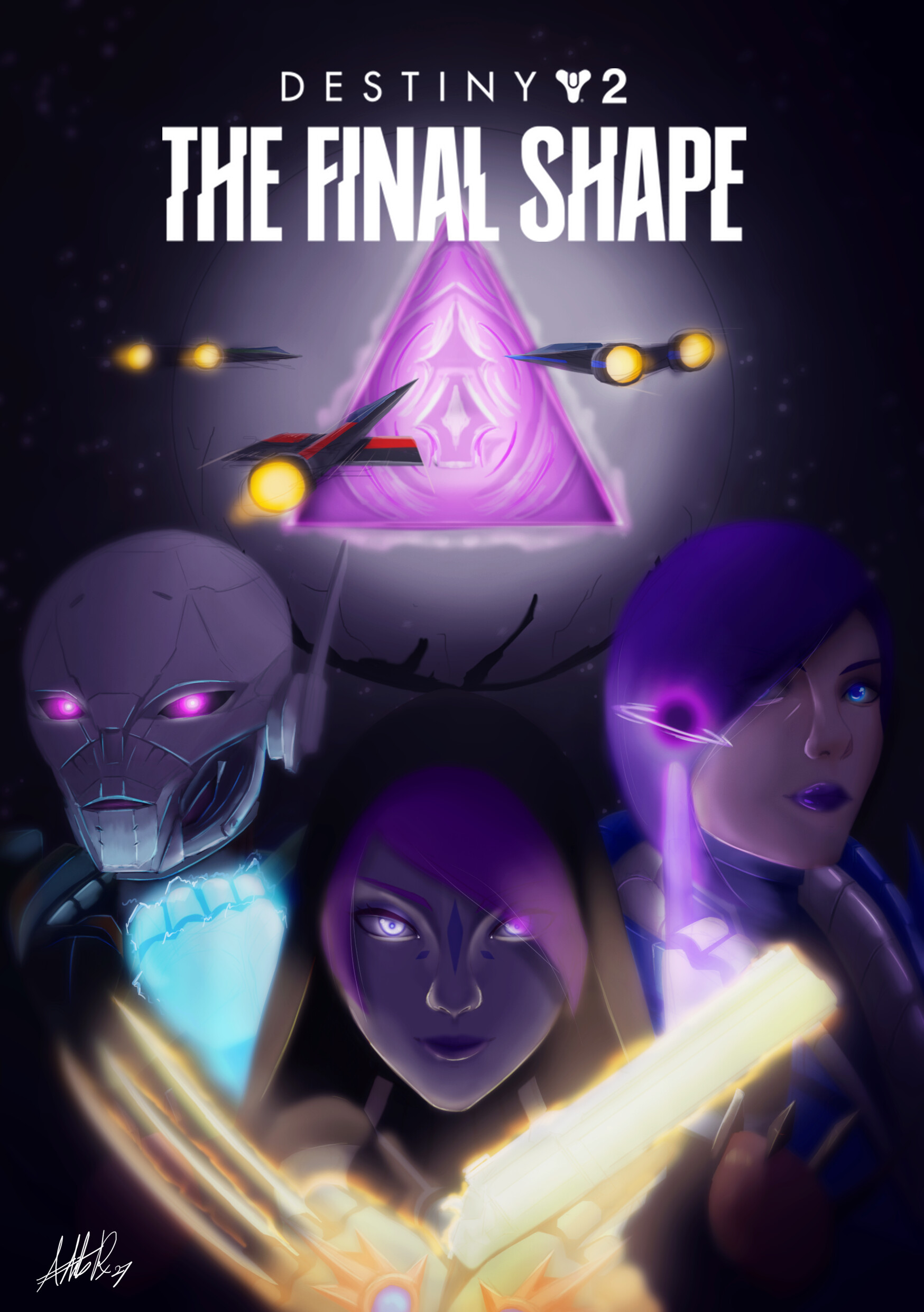 ArtStation - Destiny 2 : The Final Shape Poster (OC Character)