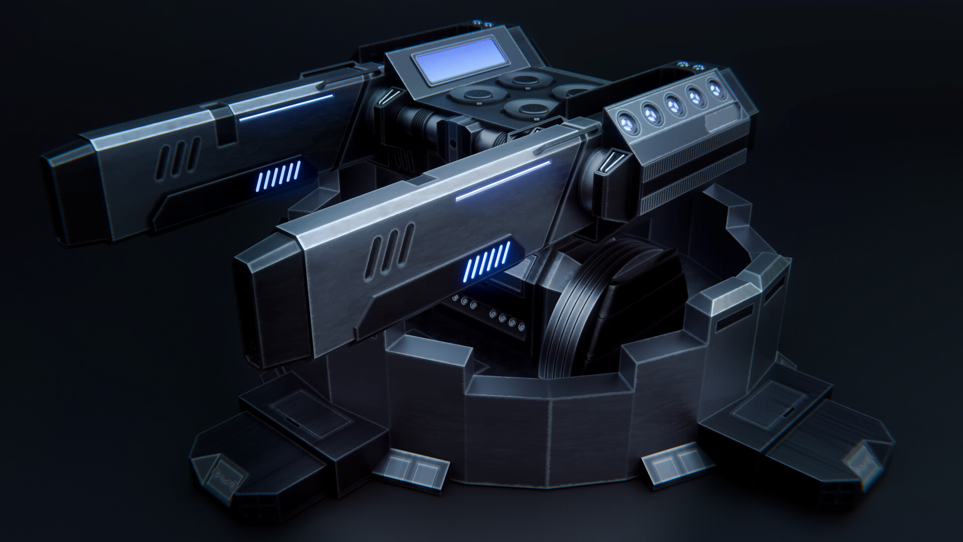 ArtStation - Scifi Turret