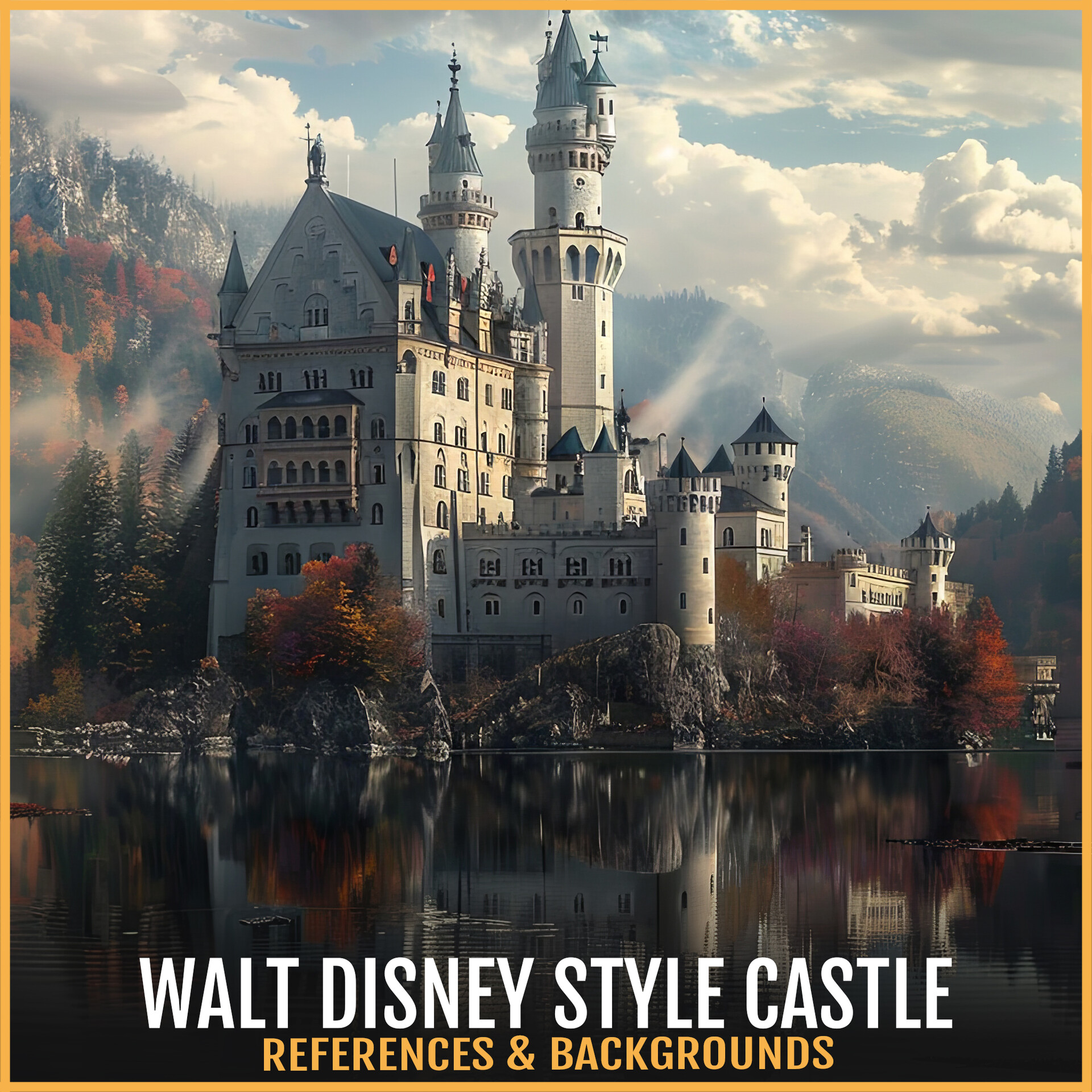 ArtStation - 505 WALT DISNEY STYLE CASTLE