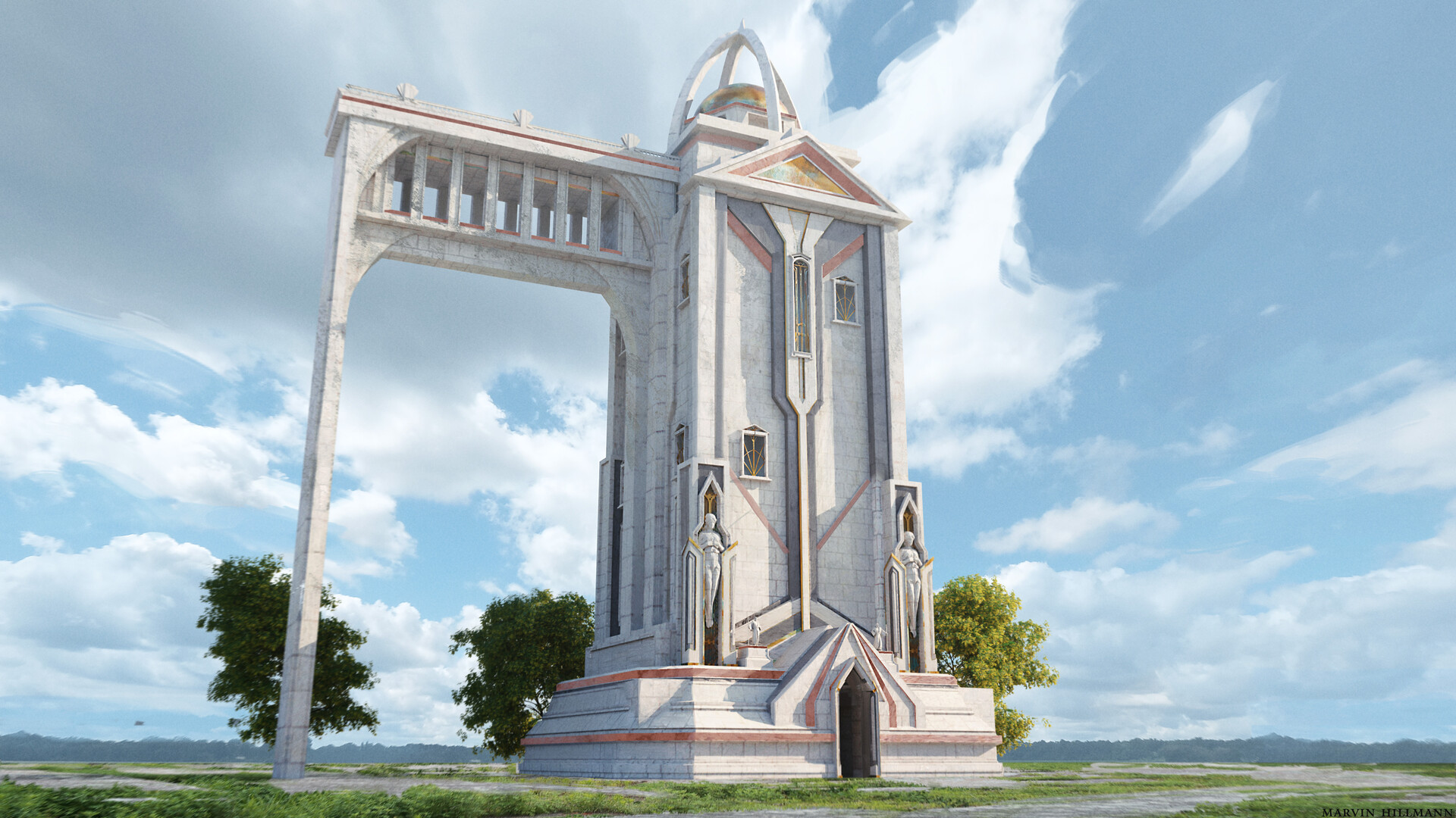 Marvin Hillmann - Concept Art - Streets of Agriont