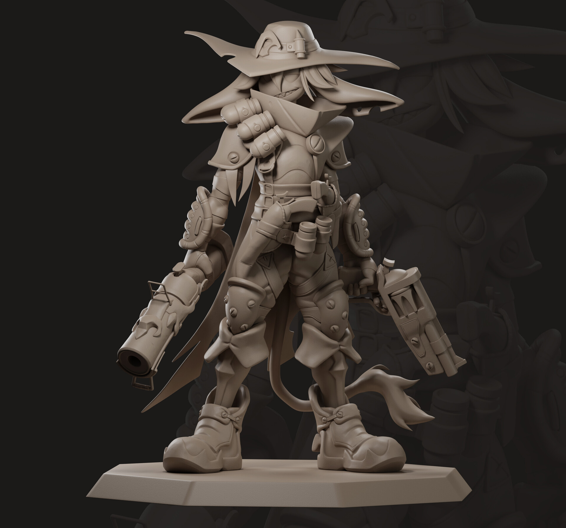 Adrián González Bella - Gunslinger Goblin (3D Print)