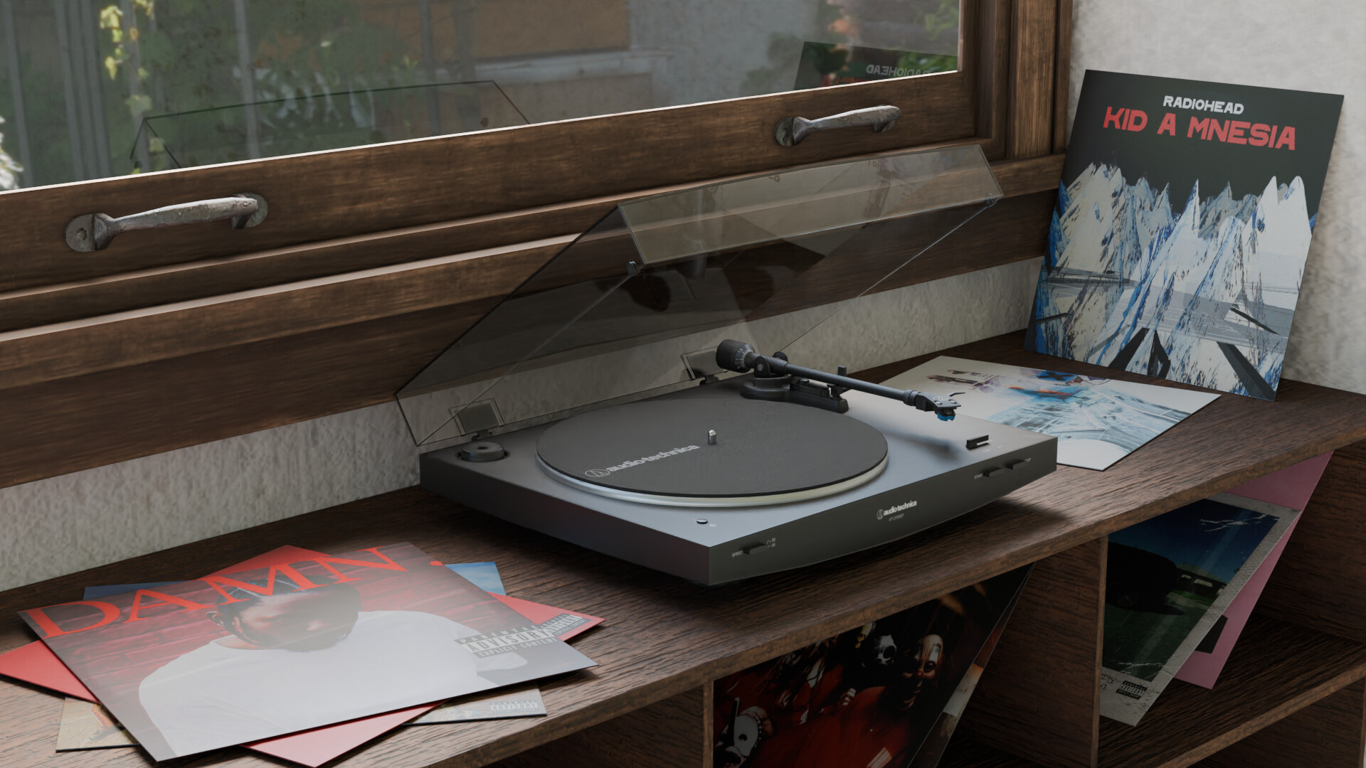 ArtStation - Audio-Technica turntable scene