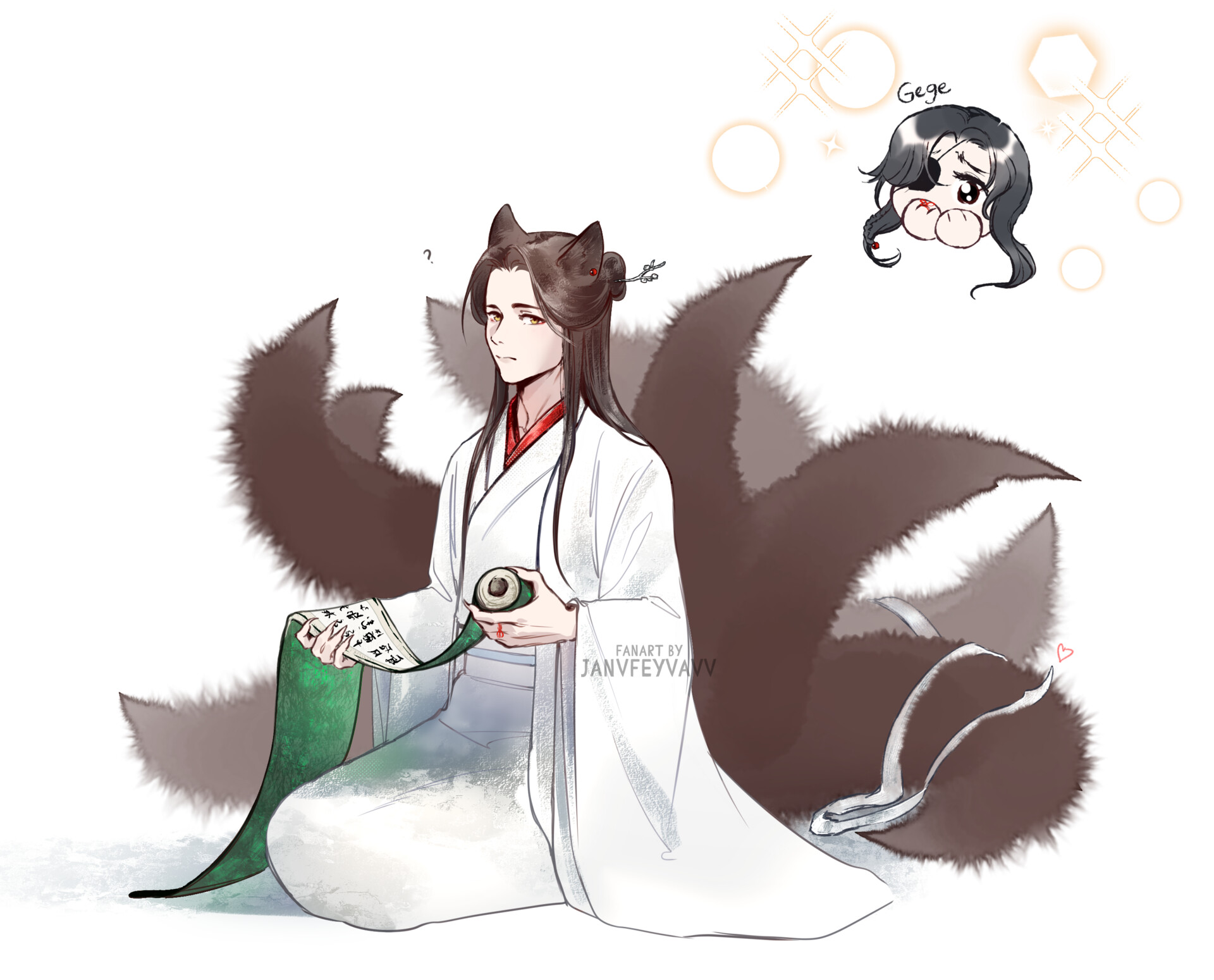 ArtStation - Húli-Jīng: Xie Lian (Heaven Official's Blessing)