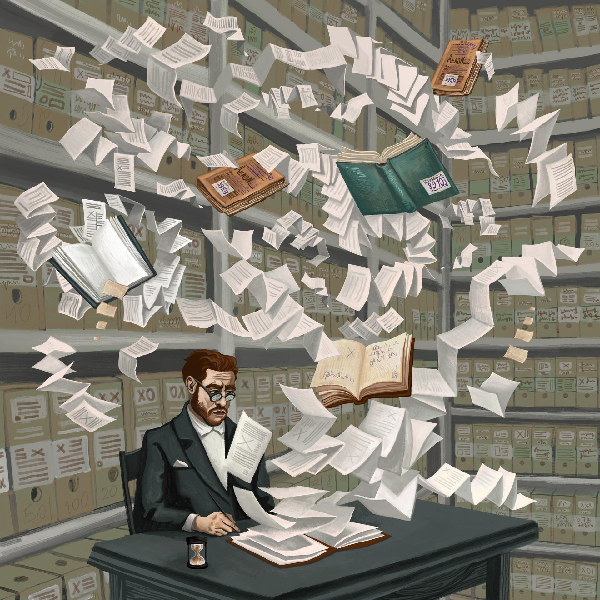 ArtStation - Artcover for Sizif of Trud "Archivist's monologue"