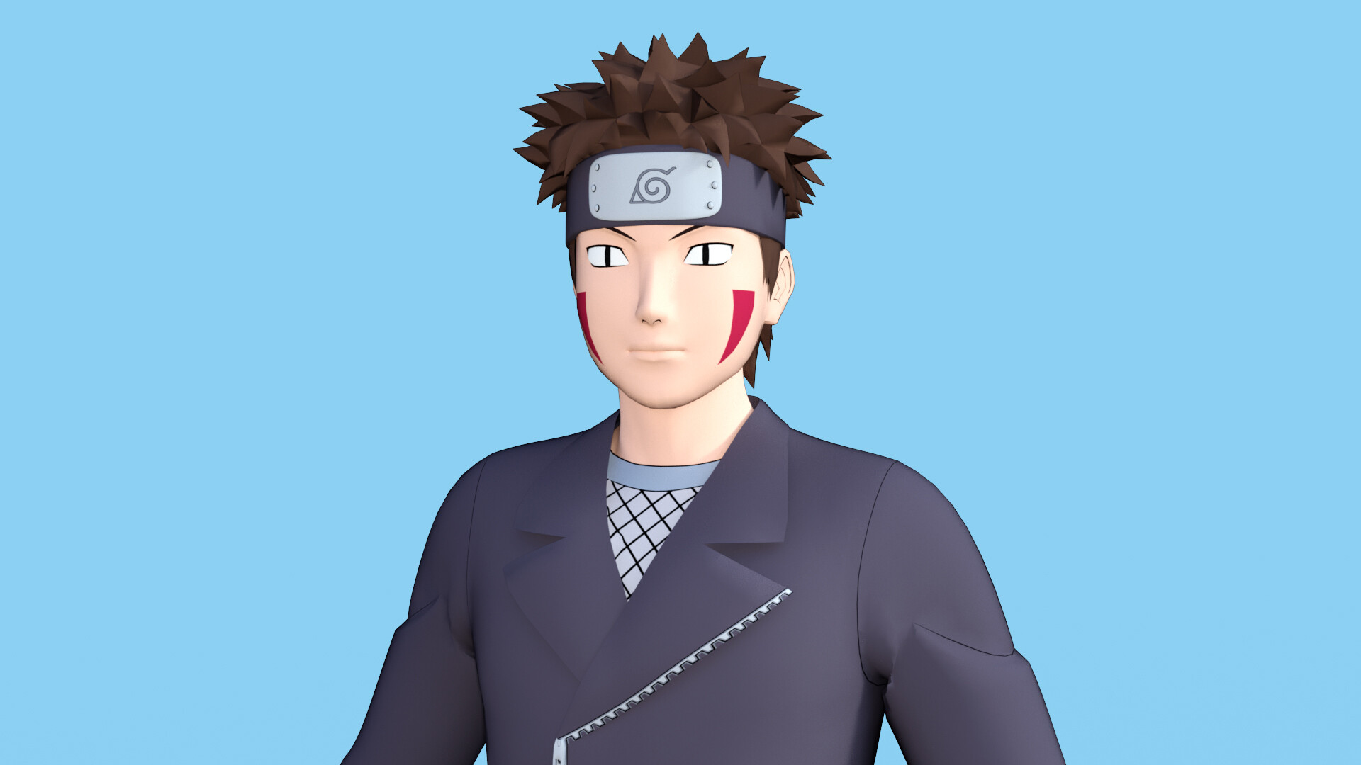 ArtStation - 3D Render - Kiba Inuzuka