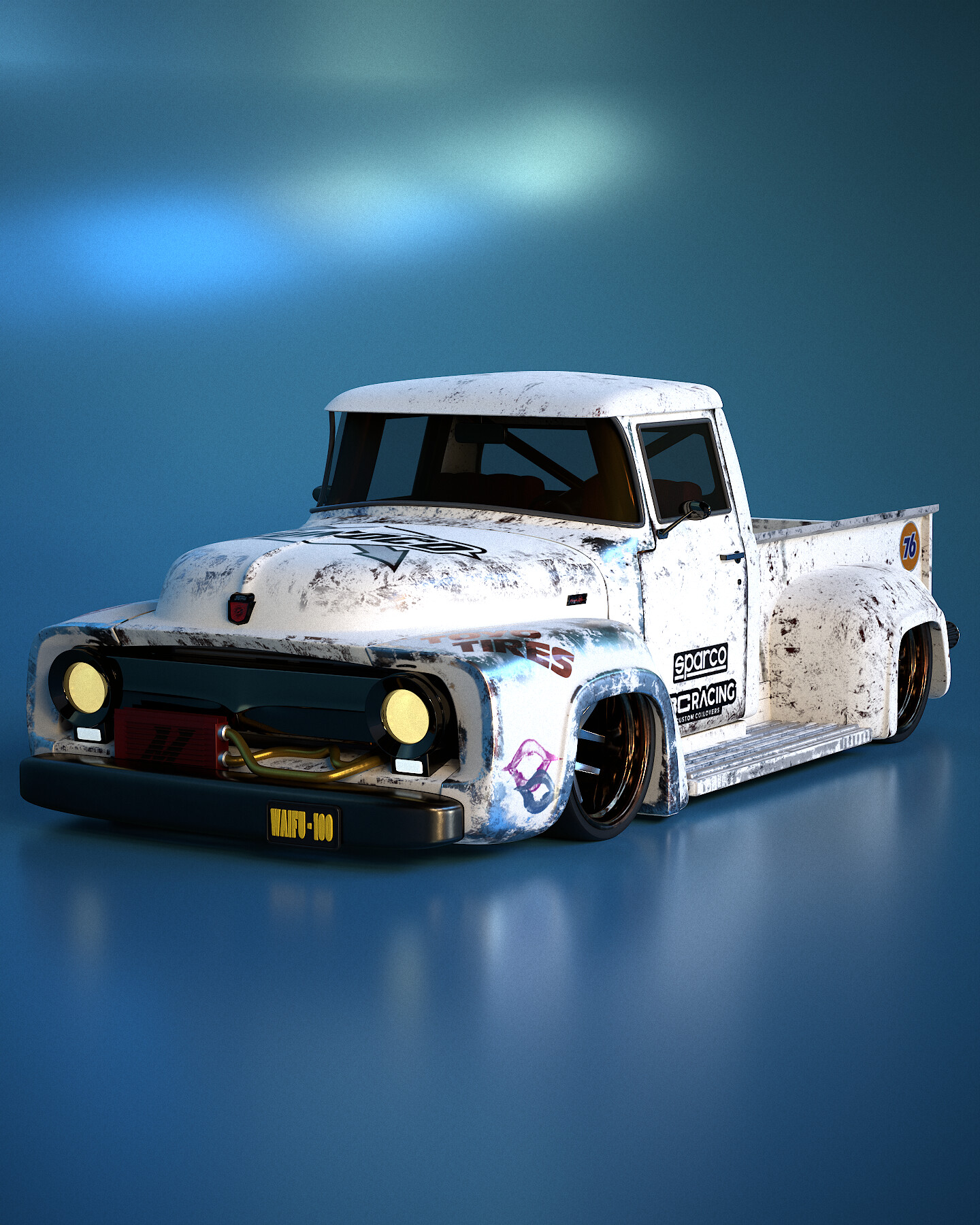 ArtStation - 1956 Ford F100