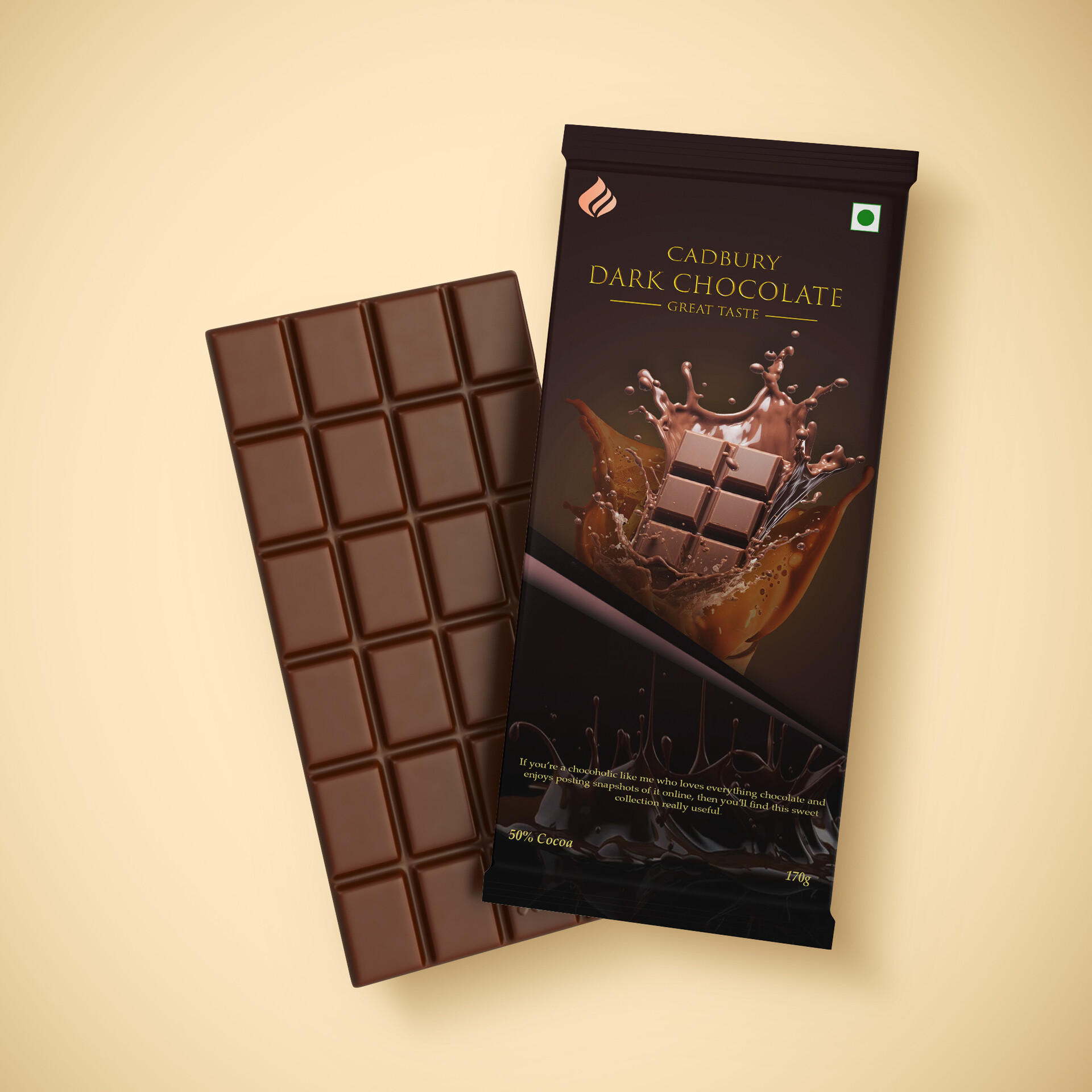 ArtStation - Chocolate Label Design