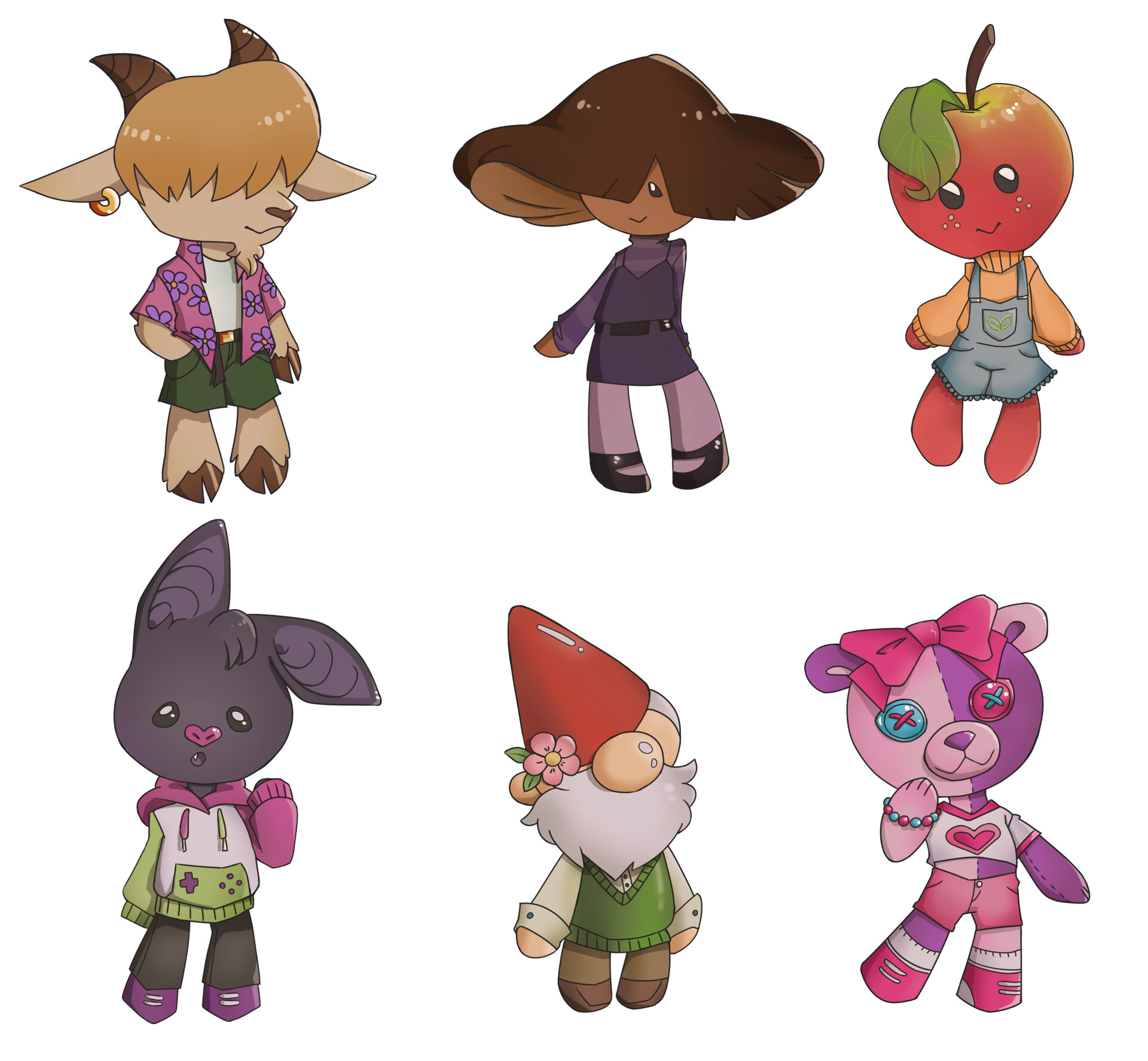 ArtStation - Cute board game character designs