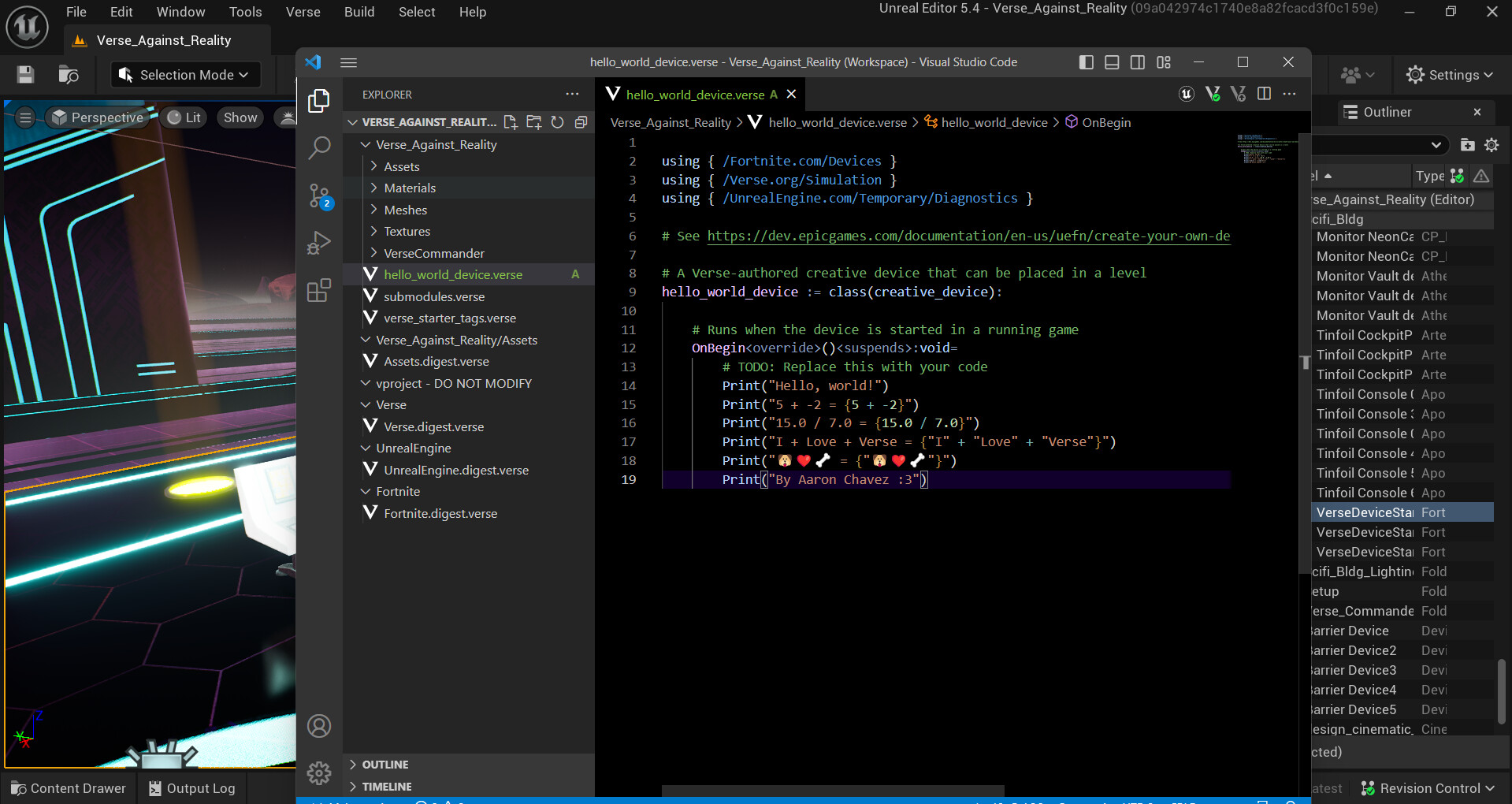 ArtStation - Verse Program in UEFN