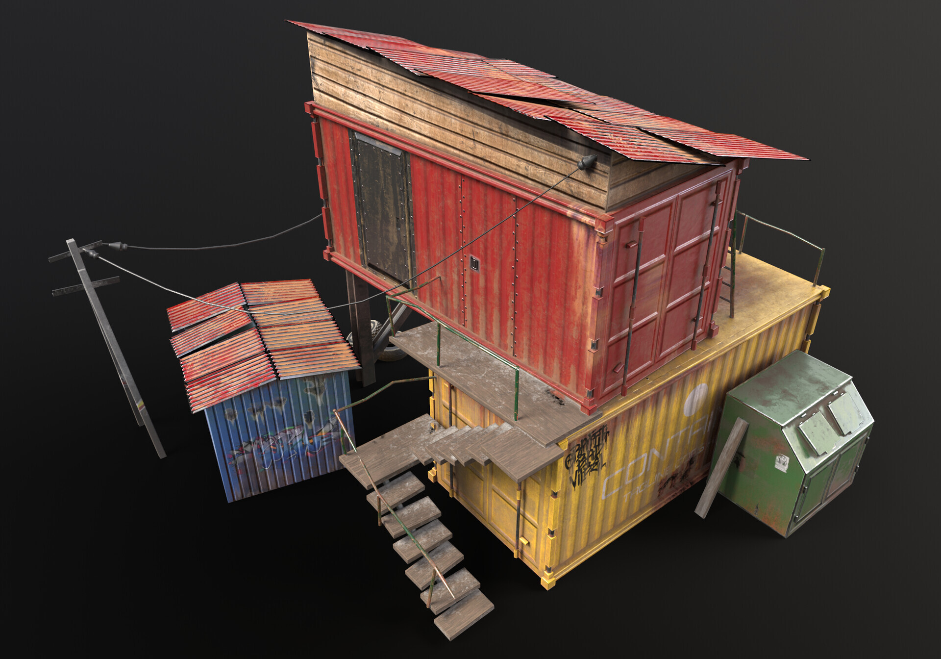 ArtStation - Shipping Container House