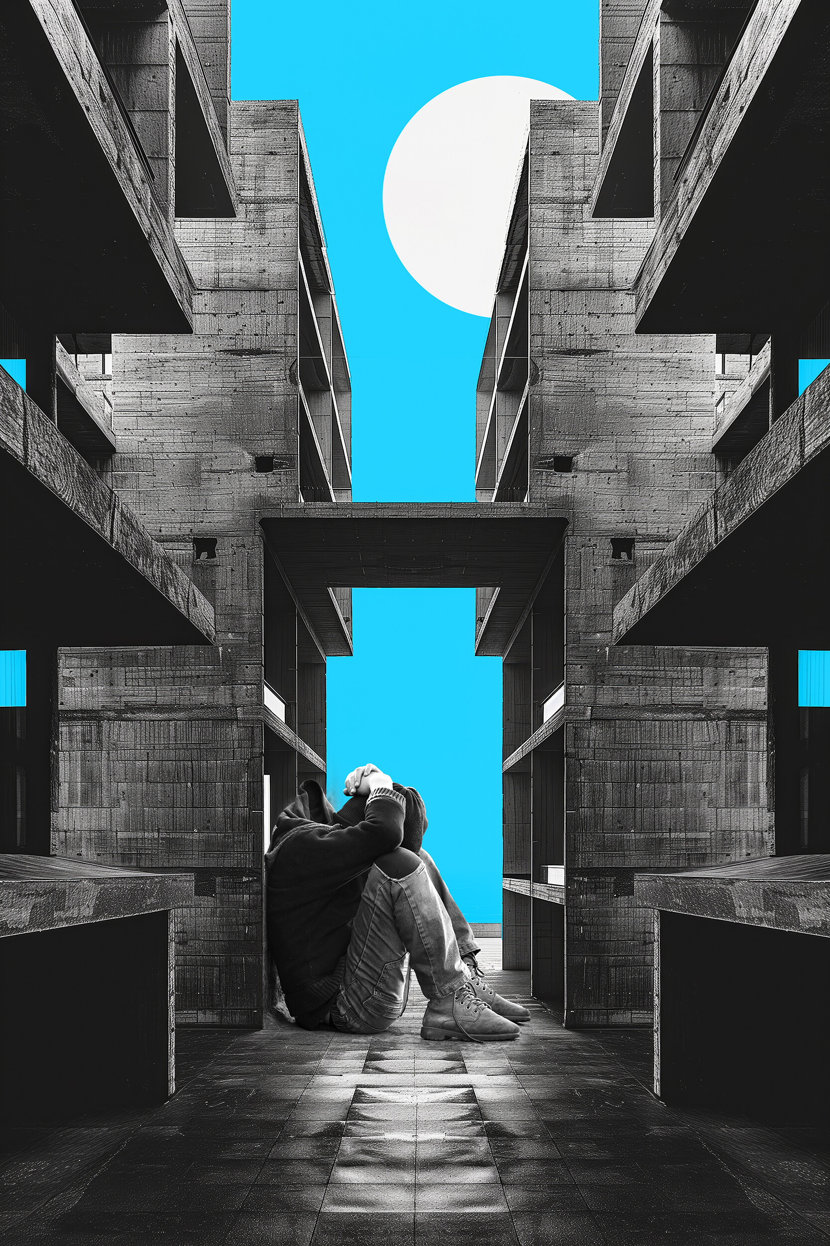 ArtStation - Hellblaue und weiße Sonne