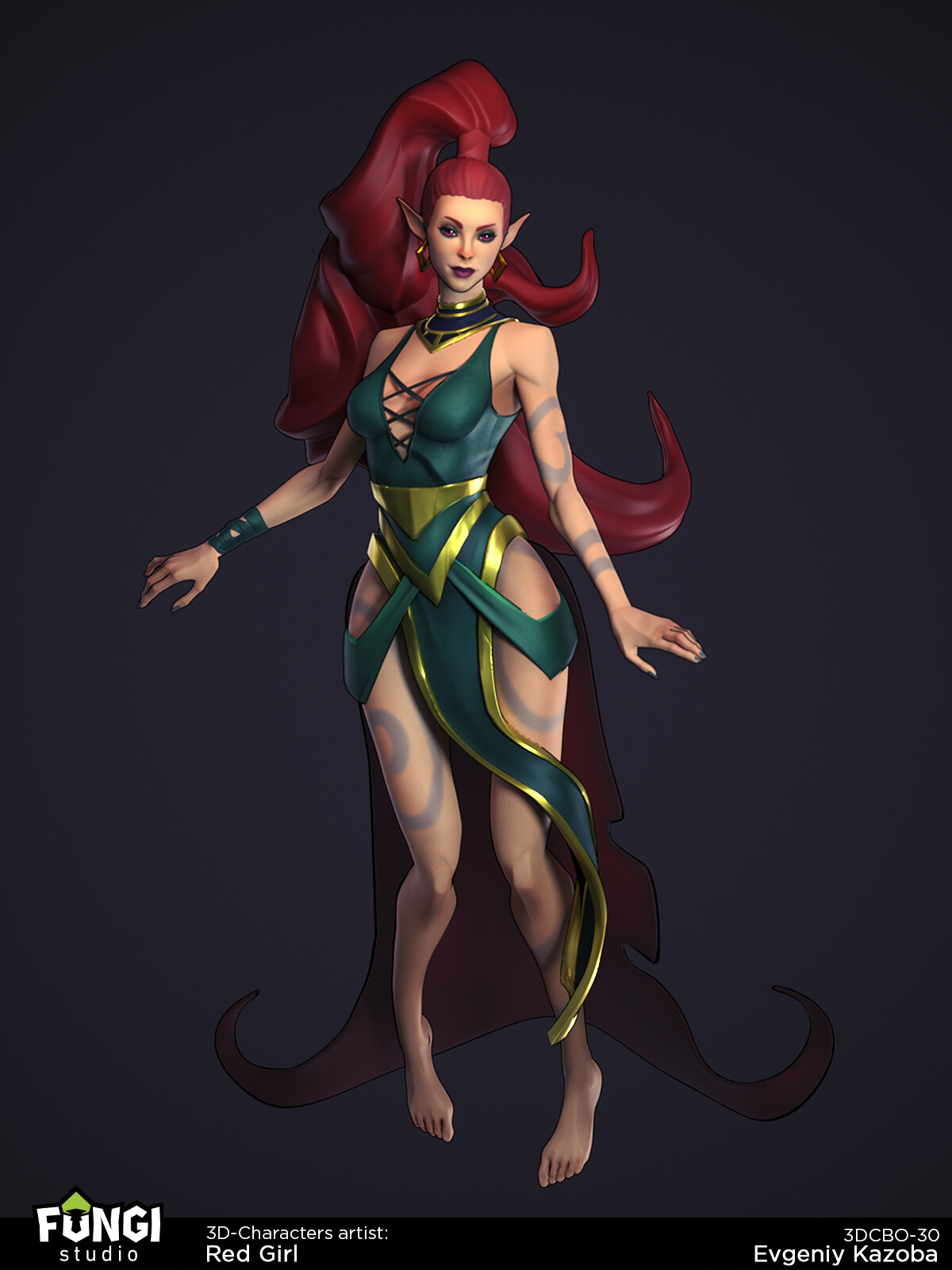 ArtStation - Red-haired Girl