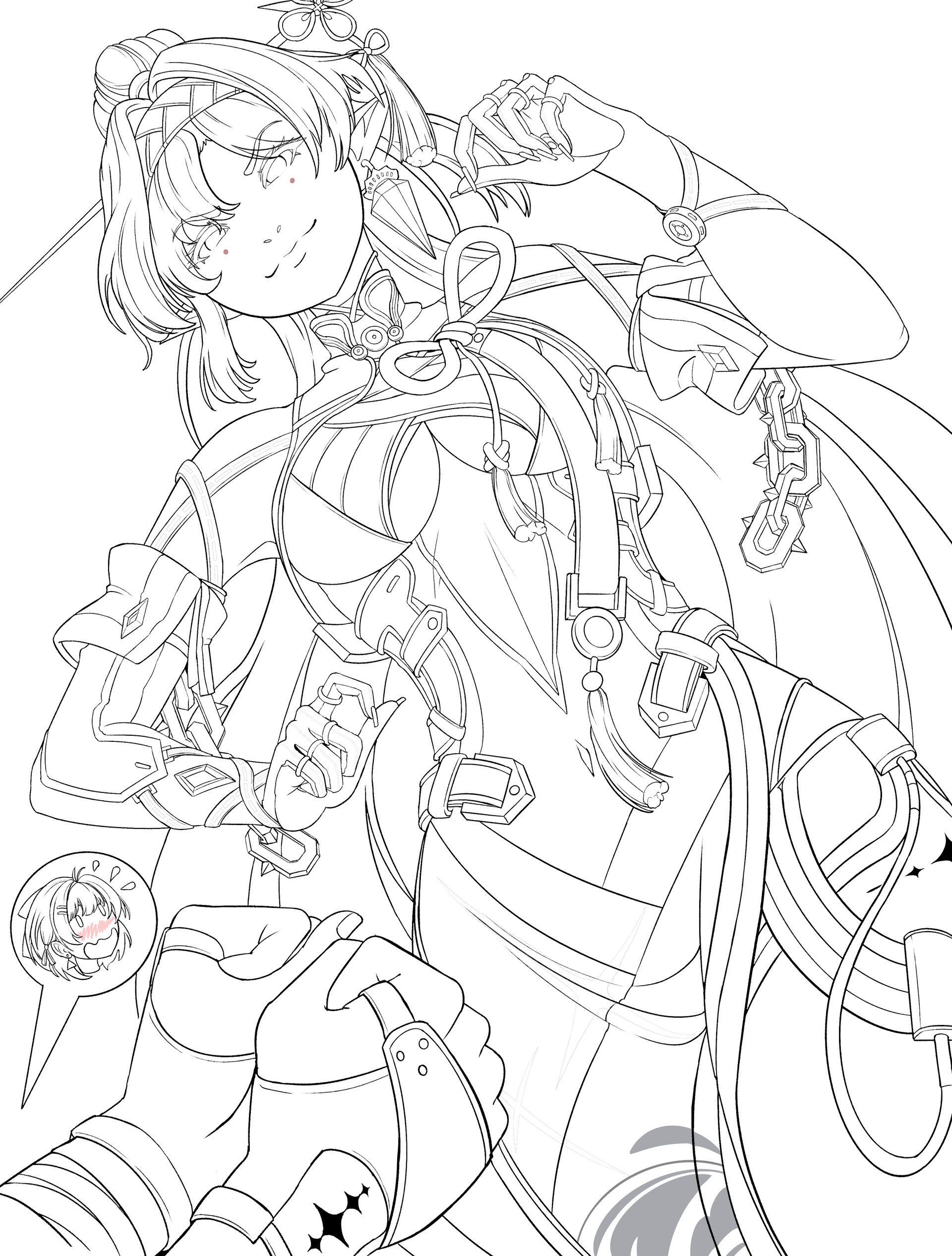 wuthering waves coloring pages