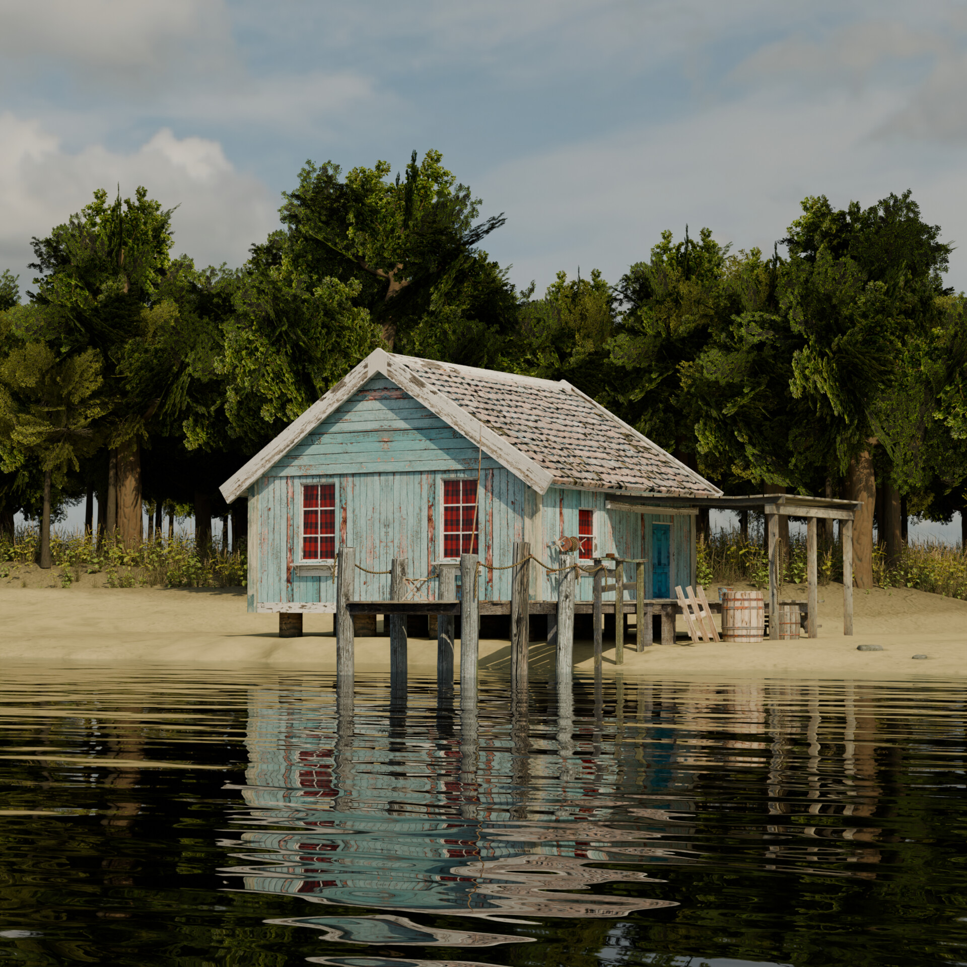 ArtStation - Summer Hut