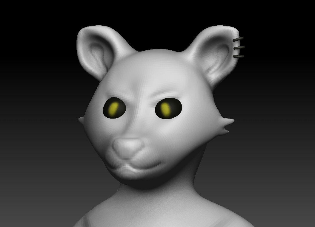 ArtStation - Cat Character modeling in zbrush
