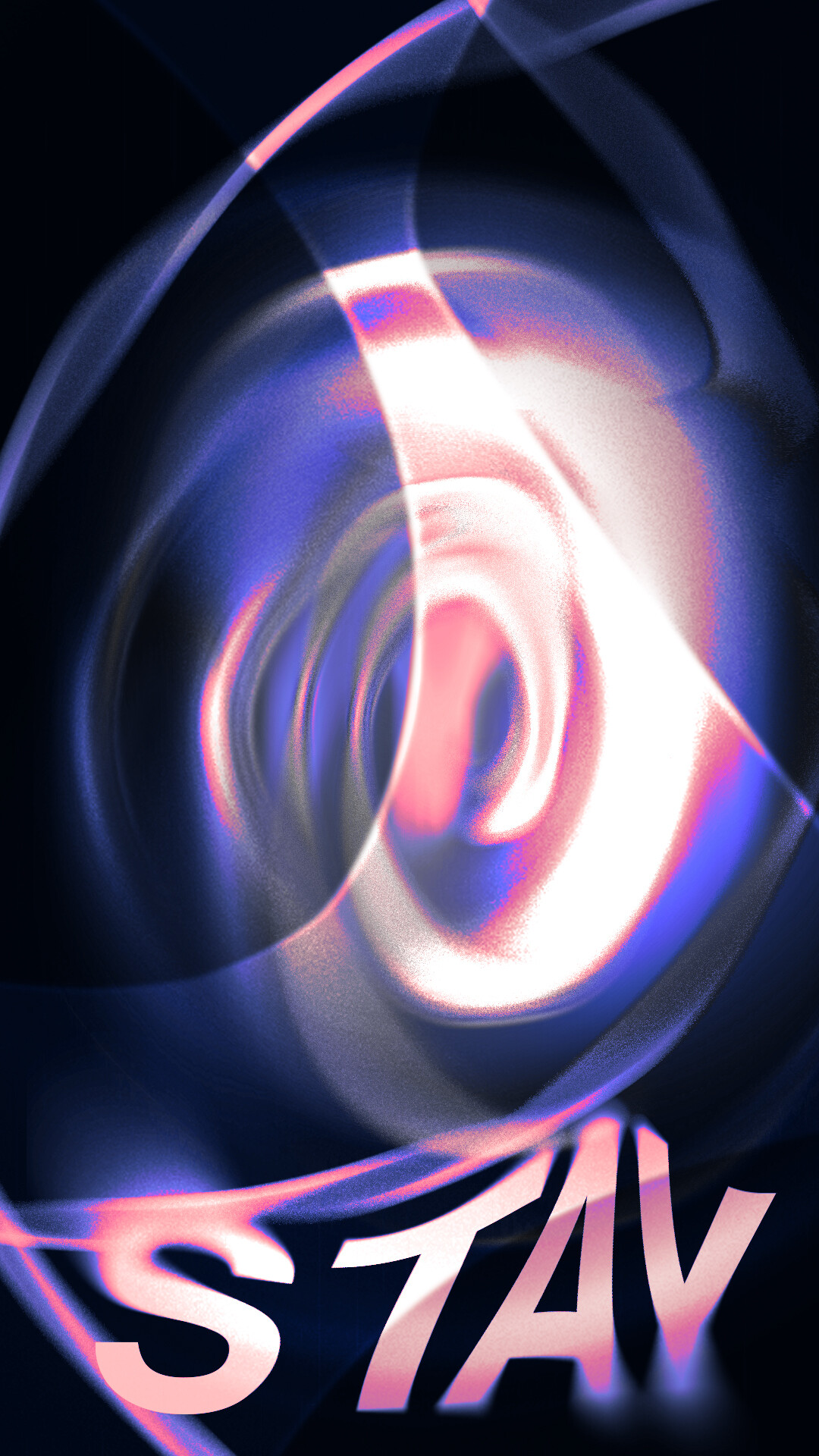 ArtStation - Simple, gradient poster "Stay"