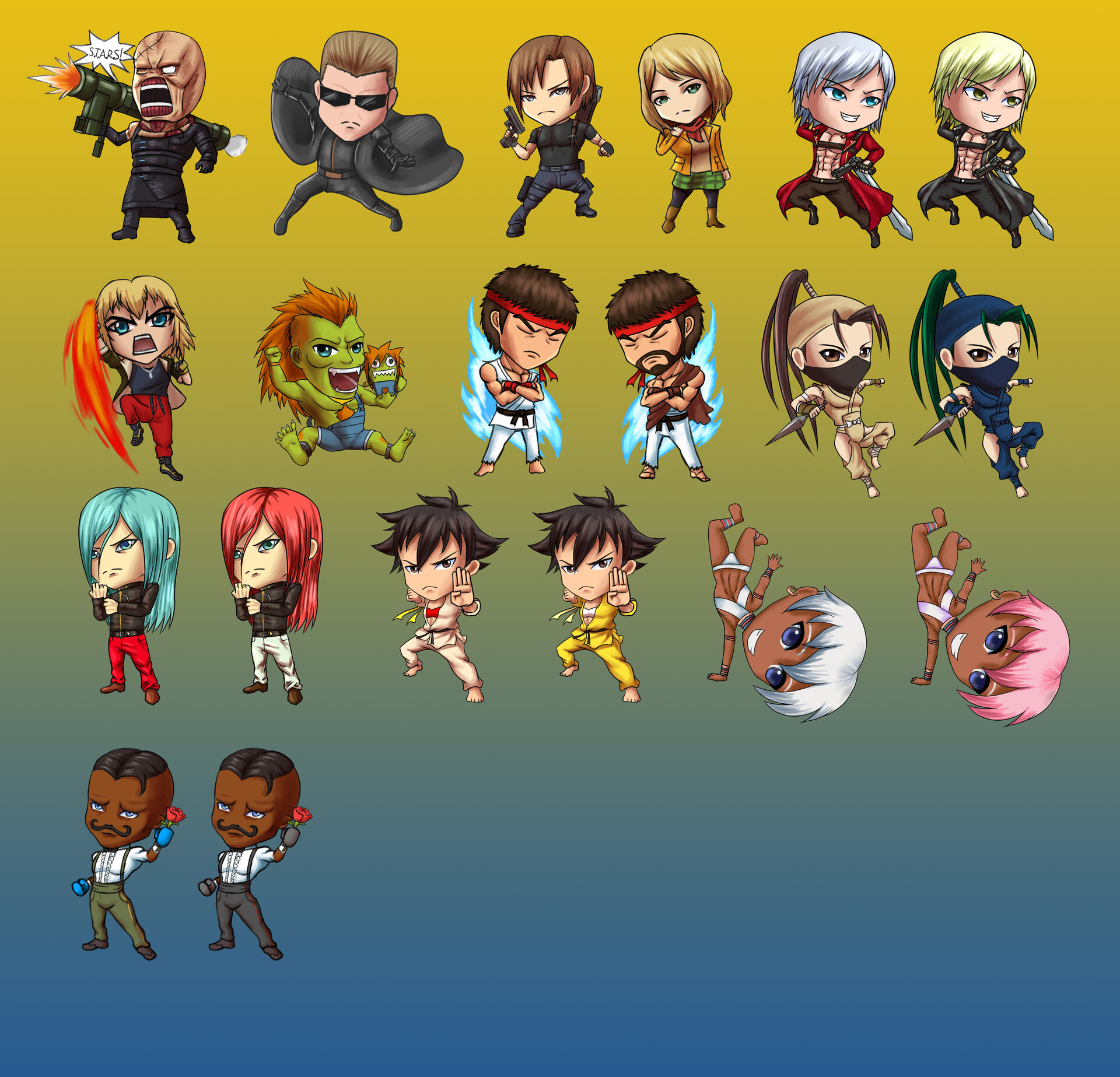 ArtStation - Capcom Chibis so far
