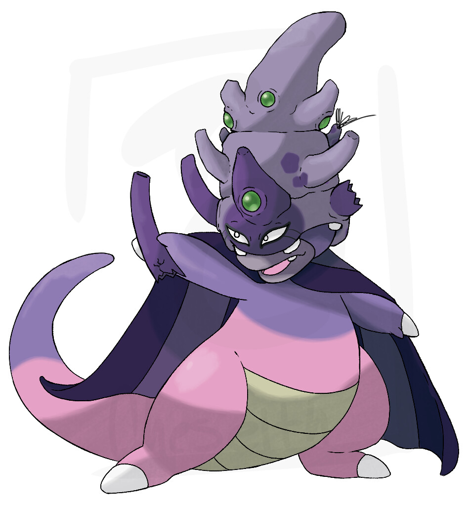ArtStation - Mega Galarian Slowking Design