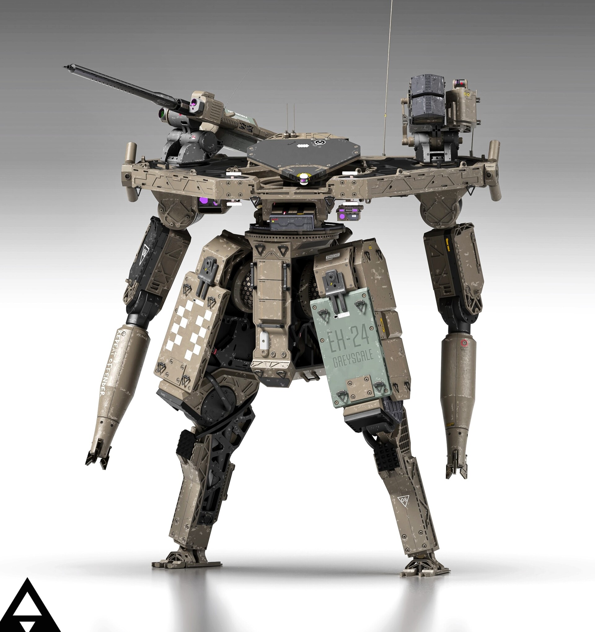 ArtStation - Ex-24 Greyscale - extra render