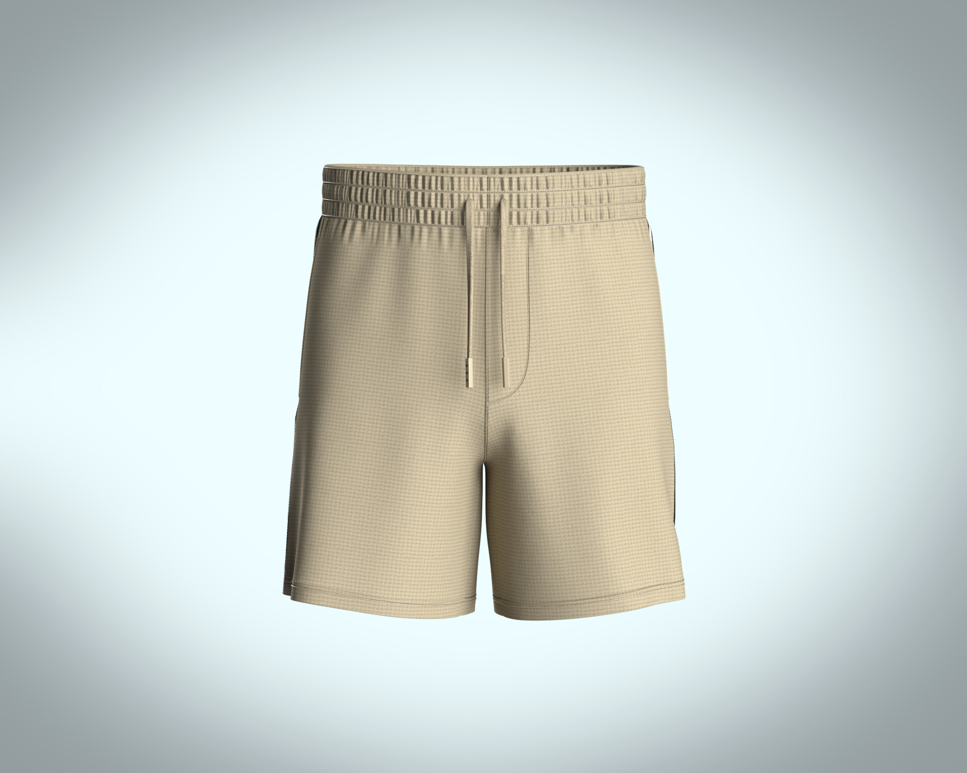 Kult - Mens Shorts with side panel with knit textures fabric