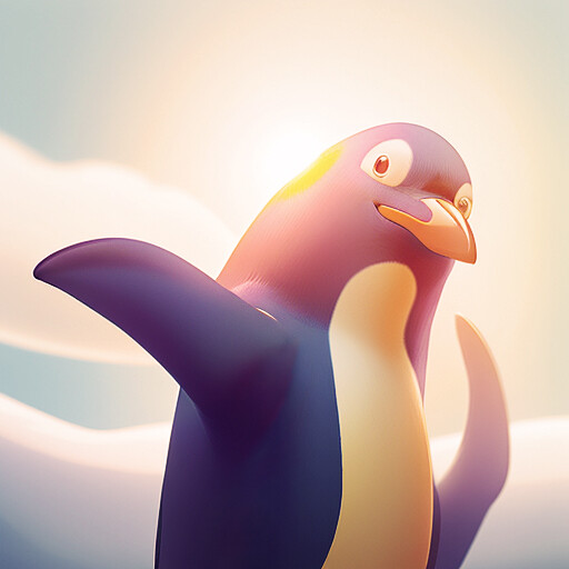 ArtStation - Waving Penguin