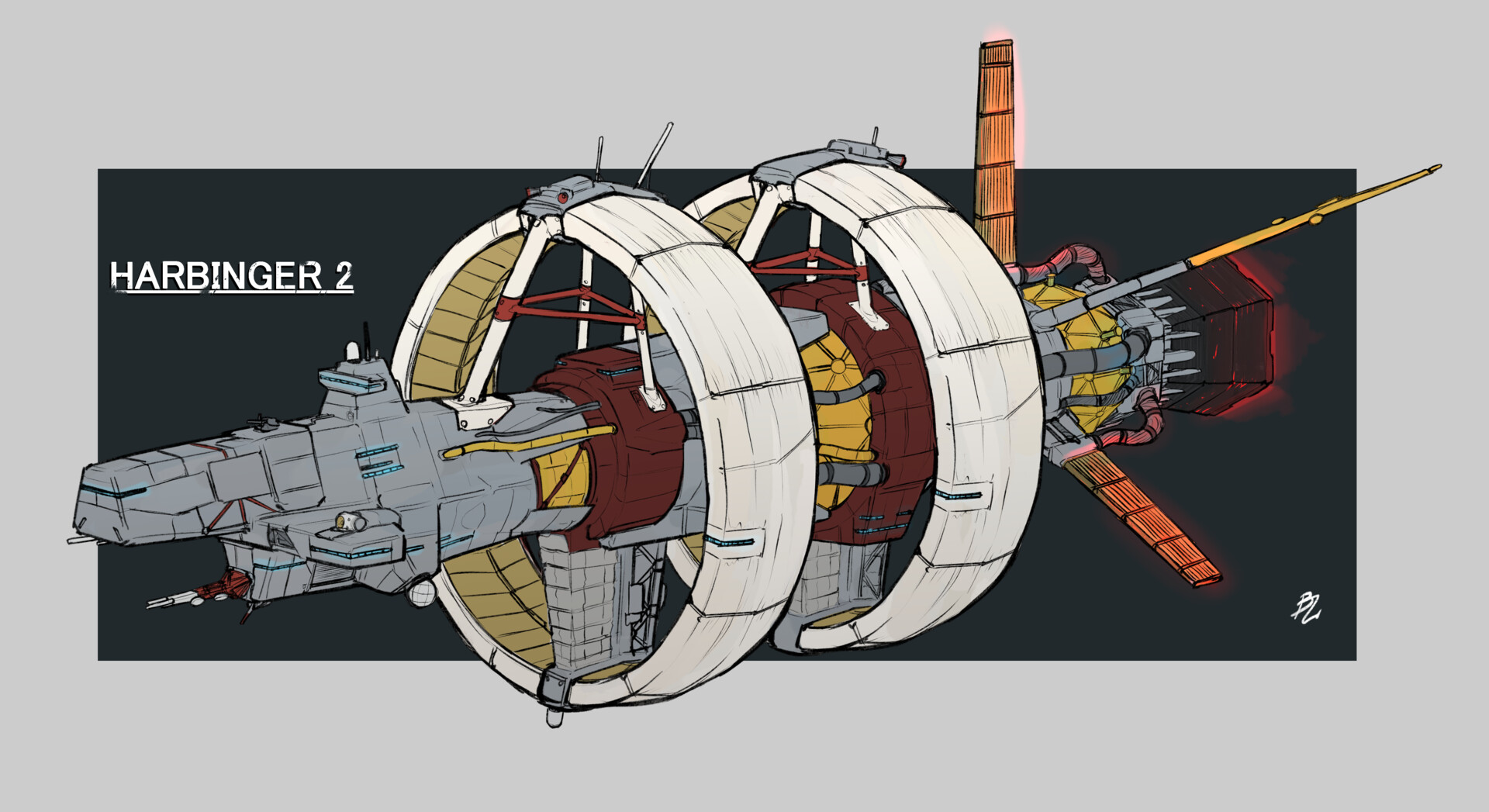 ArtStation - Harbinger 2 Ship Commission