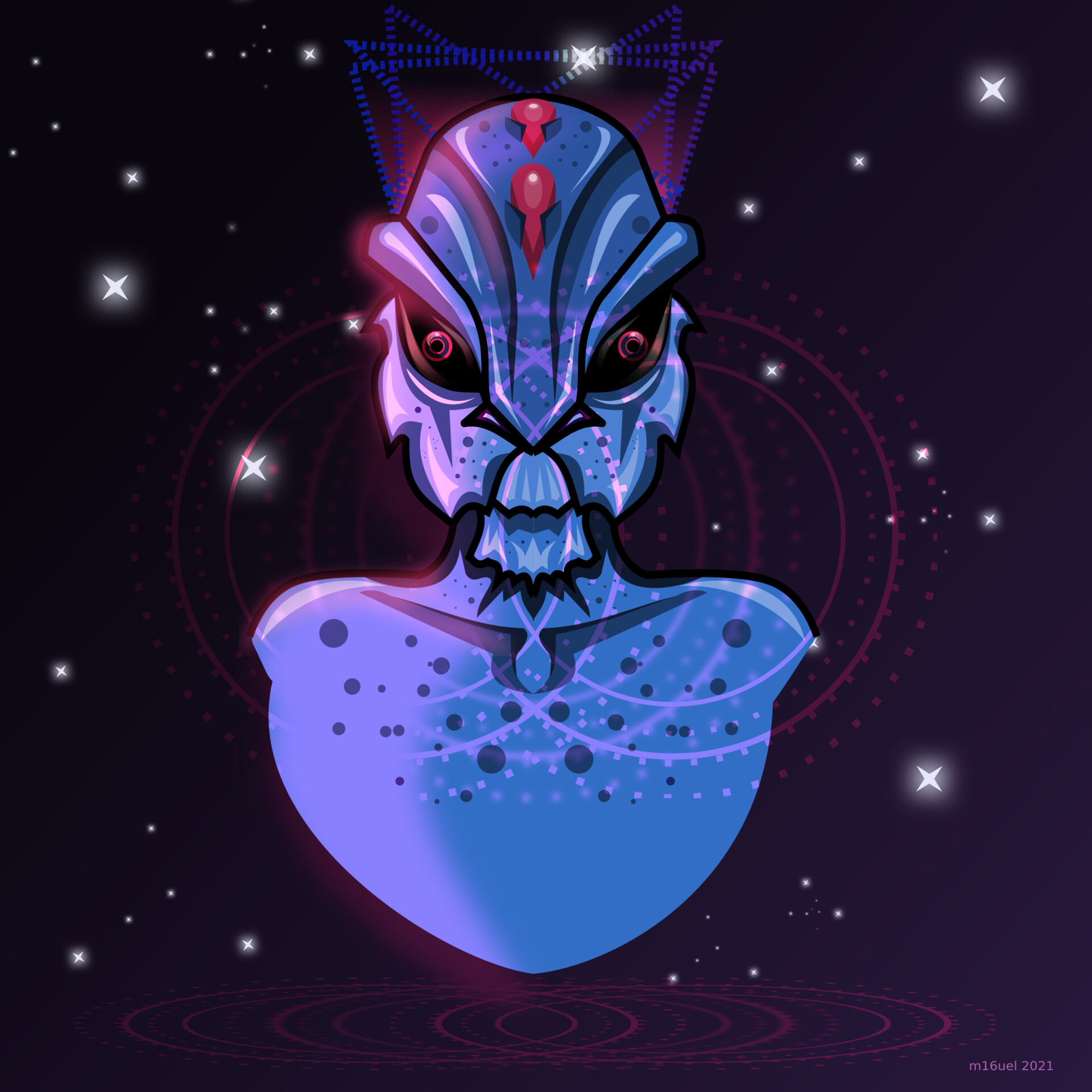 ArtStation - Mighty Alien with Piskic powers - digital art - made in ...