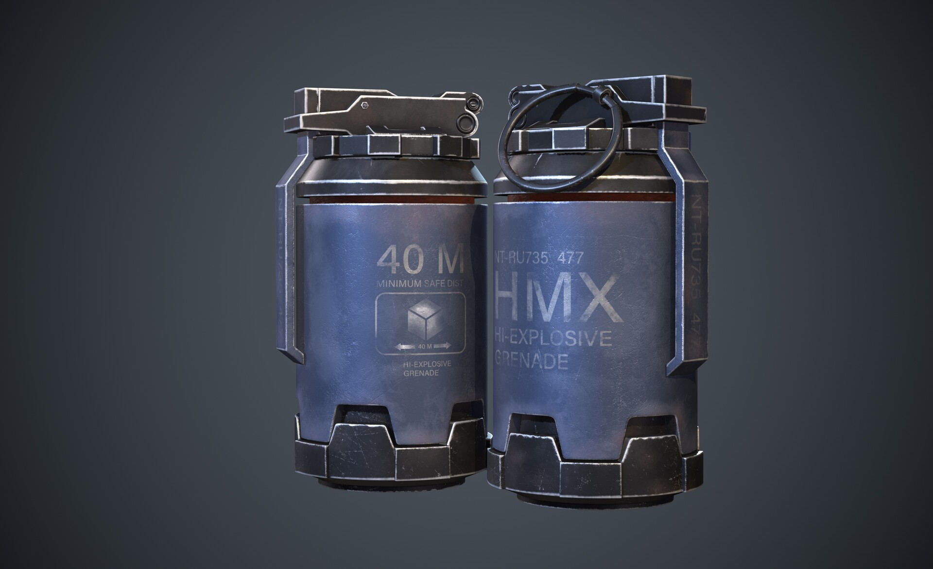 ArtStation - Grenade - Gaming Asset - 3D Modeling and Texturing