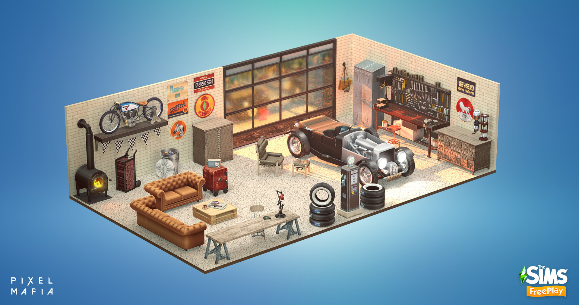 ArtStation - Sims Free Play x Pixel Mafia (Model and Texture)