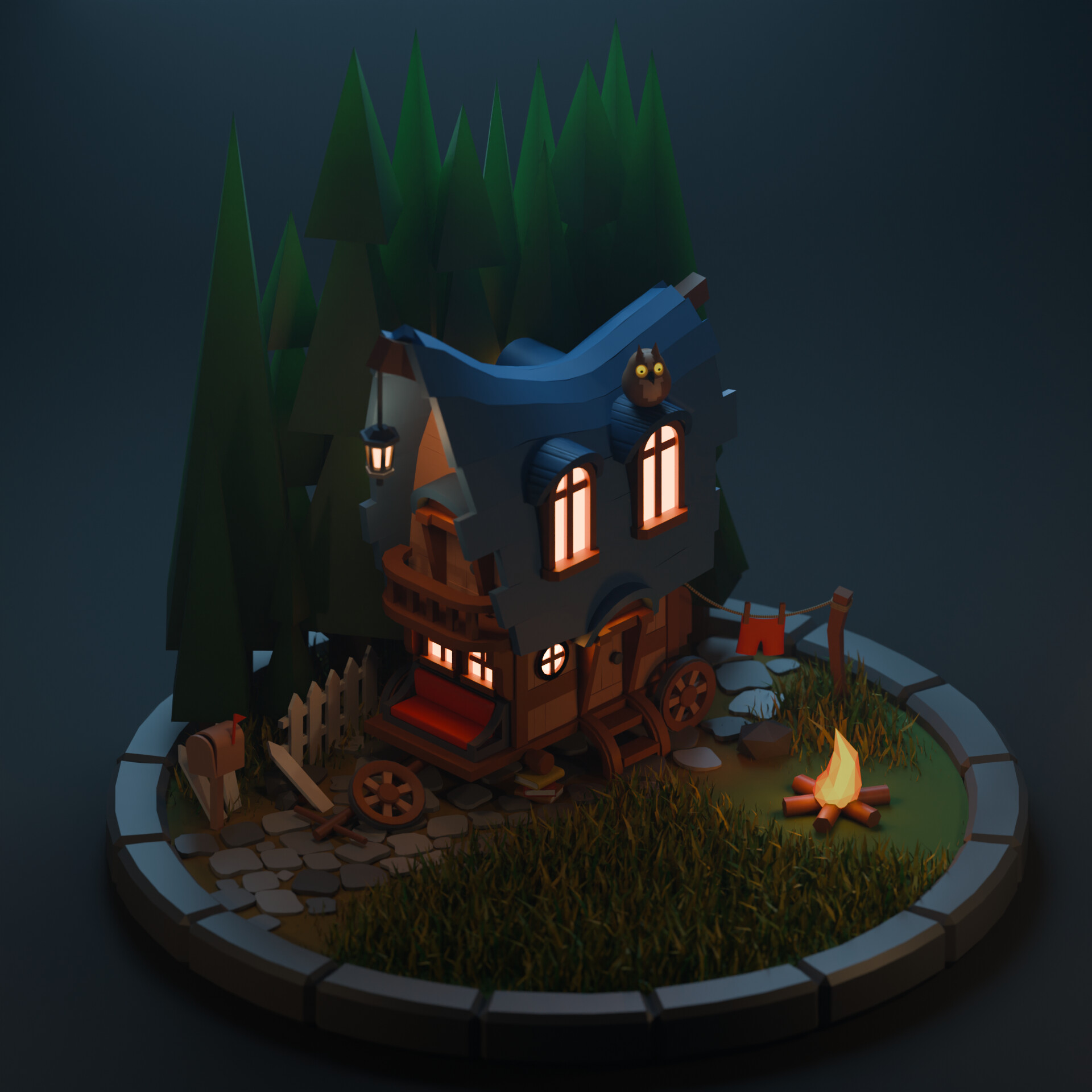 ArtStation - Low poly scenes