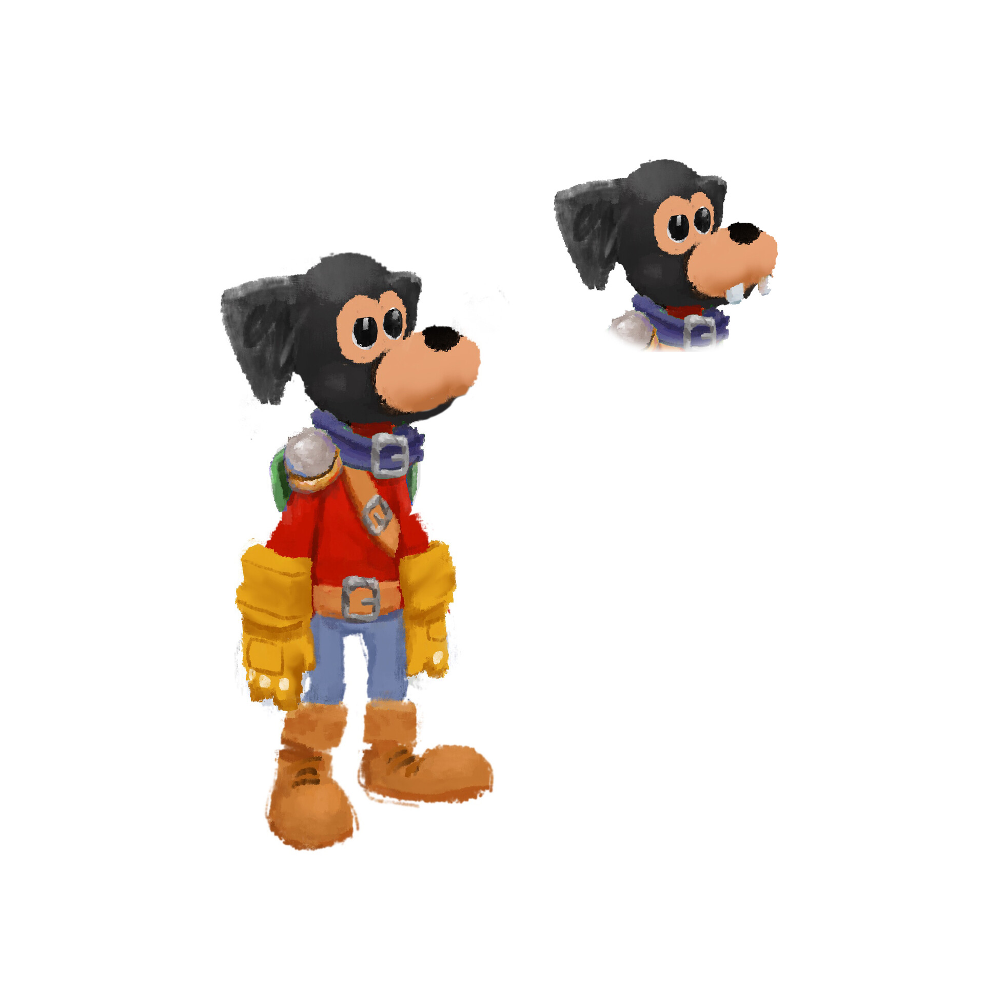 ArtStation - Clay Island Main Character - Goofy Inspired