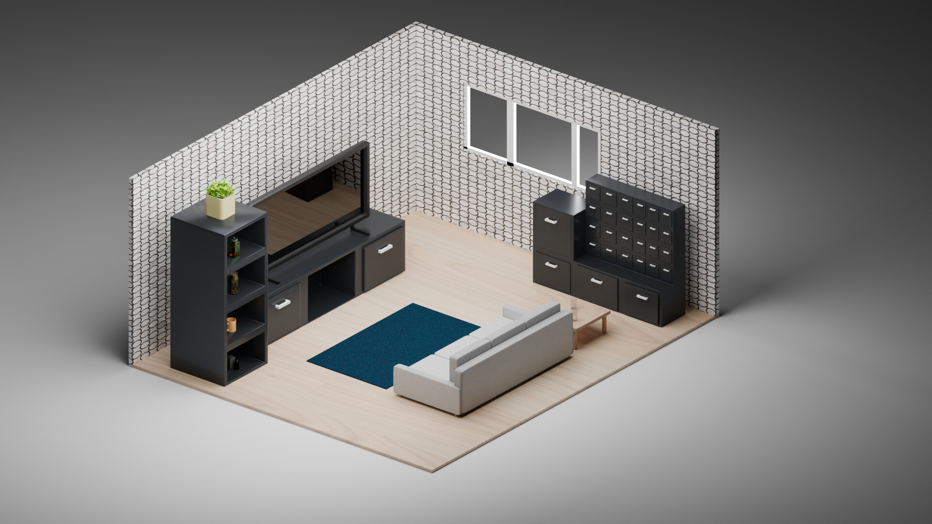 ArtStation - Isometric Room