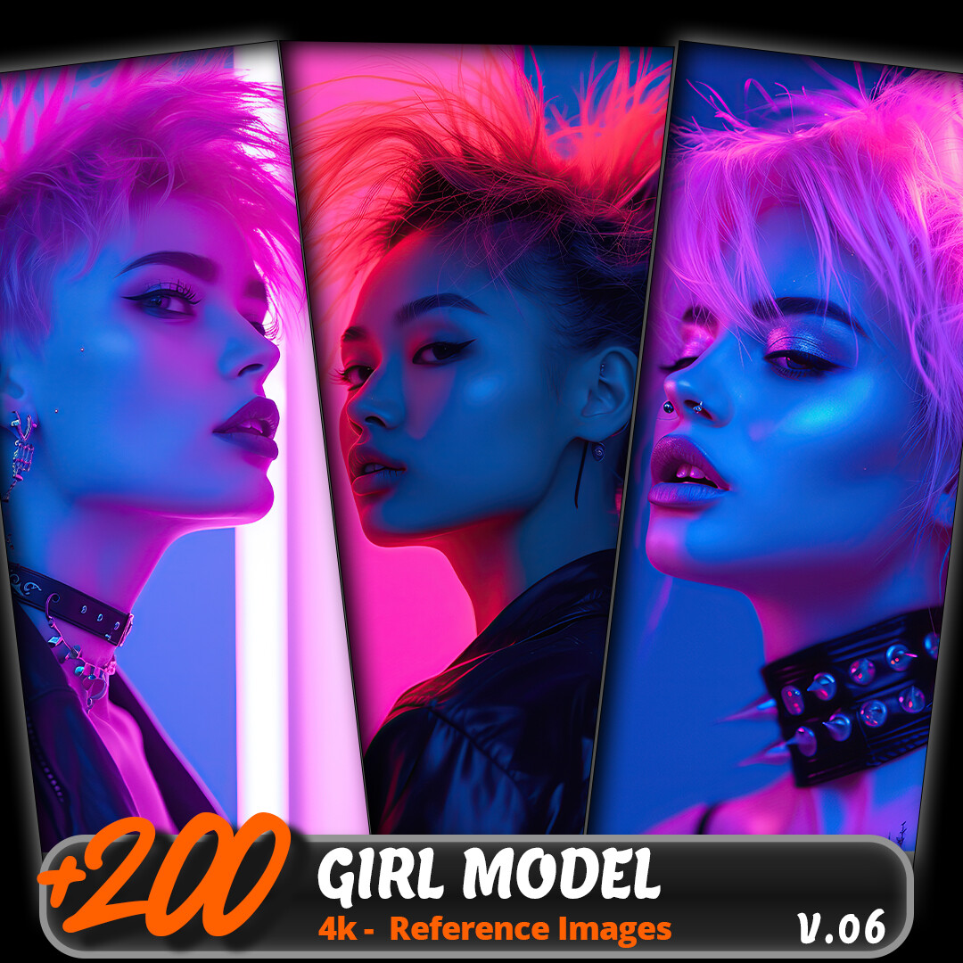 ArtStation - GIRL MODEL VOL. 06/ 4K/ Reference Image