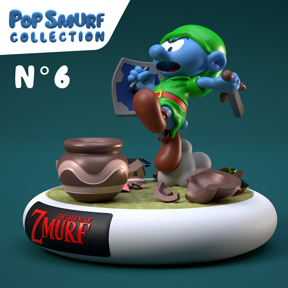 ArtStation - Pop smurf collection - The Legend of Zmurf