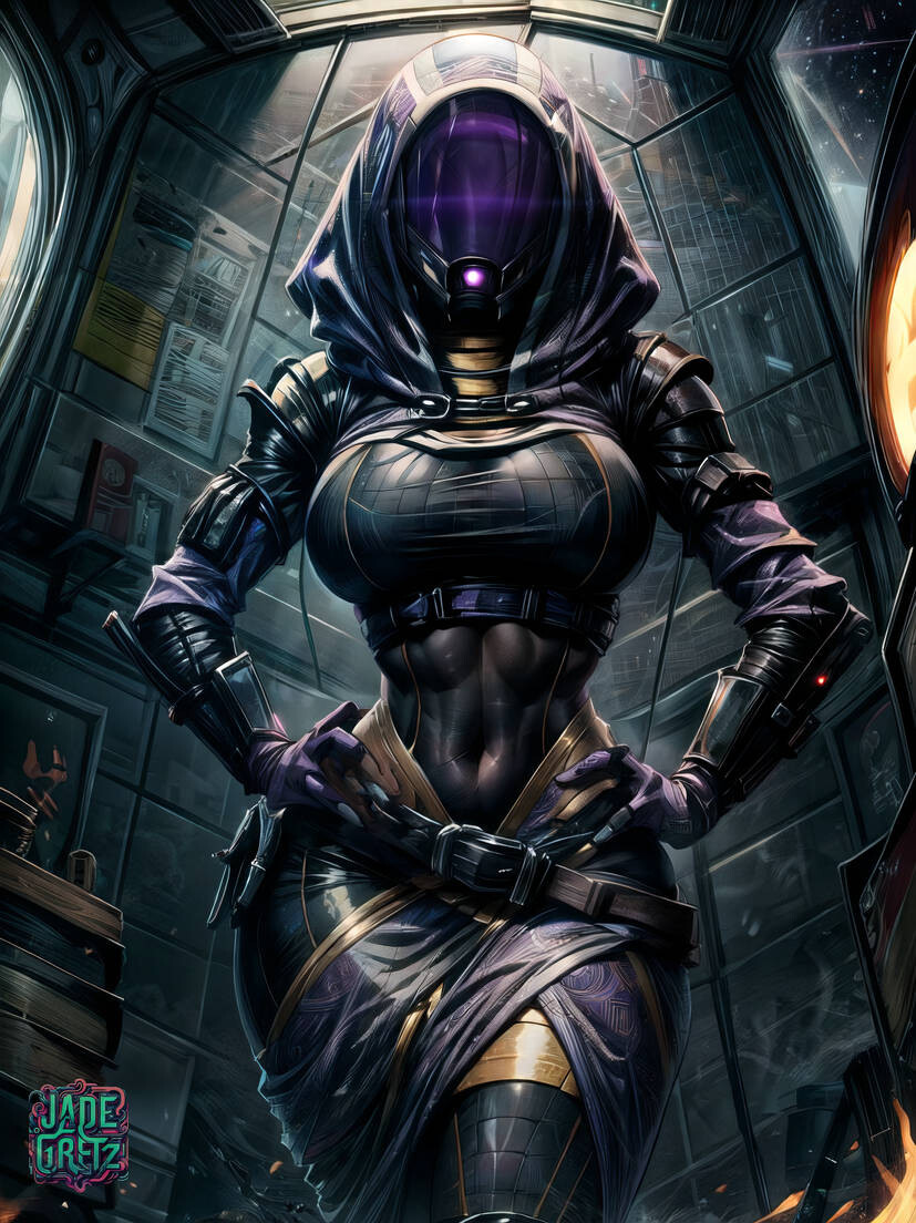 ArtStation - Quarian Emissary: Tali's Intriguing Allure by Jade Gretz