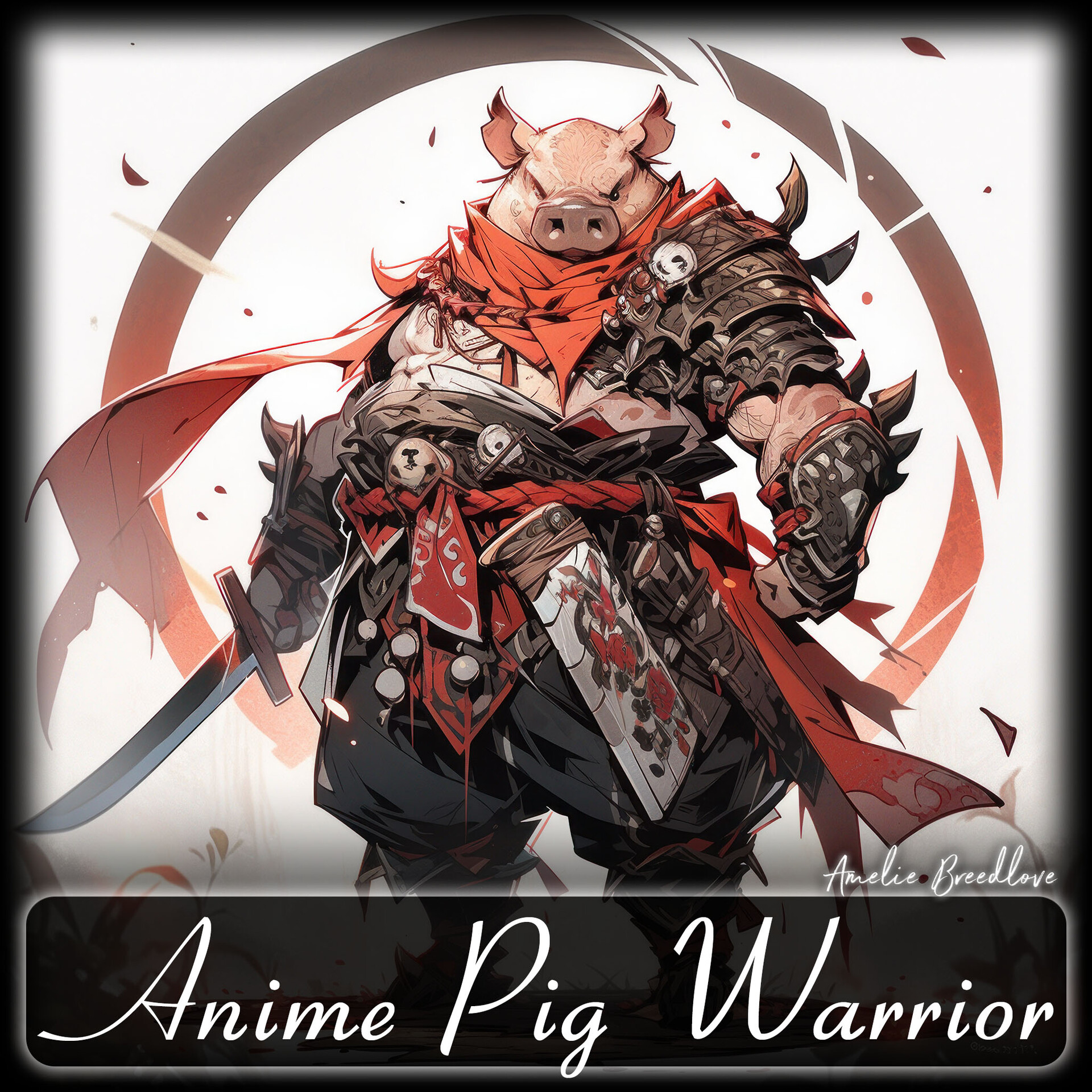 ArtStation - 230 Anime Pig Warrior (Full Body) Reference Pack | 4K | v.73