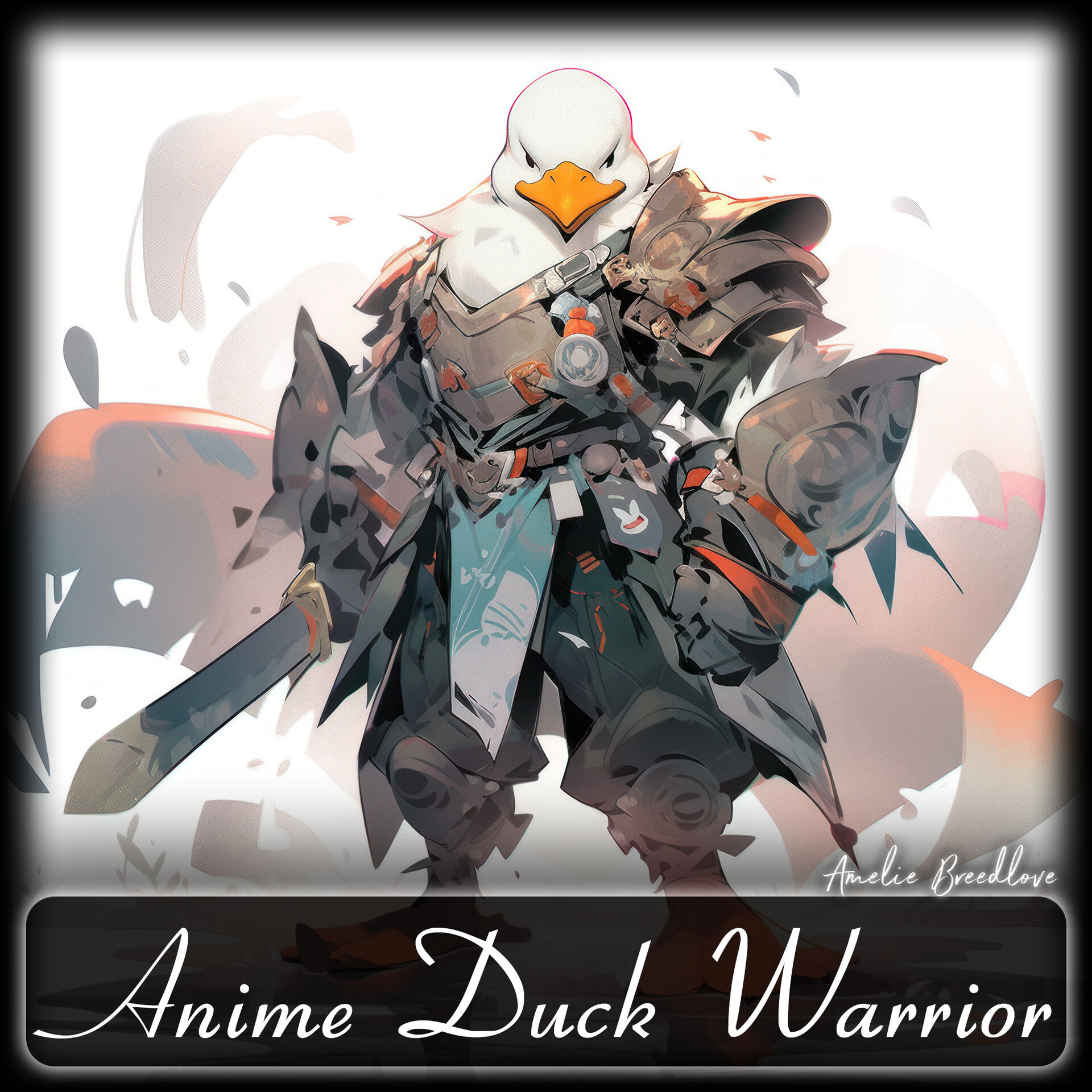 ArtStation - 210 Anime Duck Warrior (Full Body) Reference Pack | 4K | v.78
