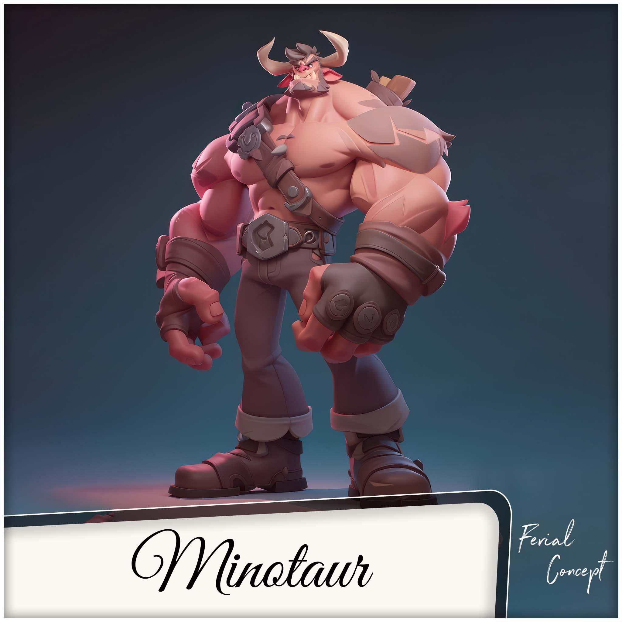 Ferial Studio - 🔹200 Minotaur - Stylized Character Reference Image Pack ...