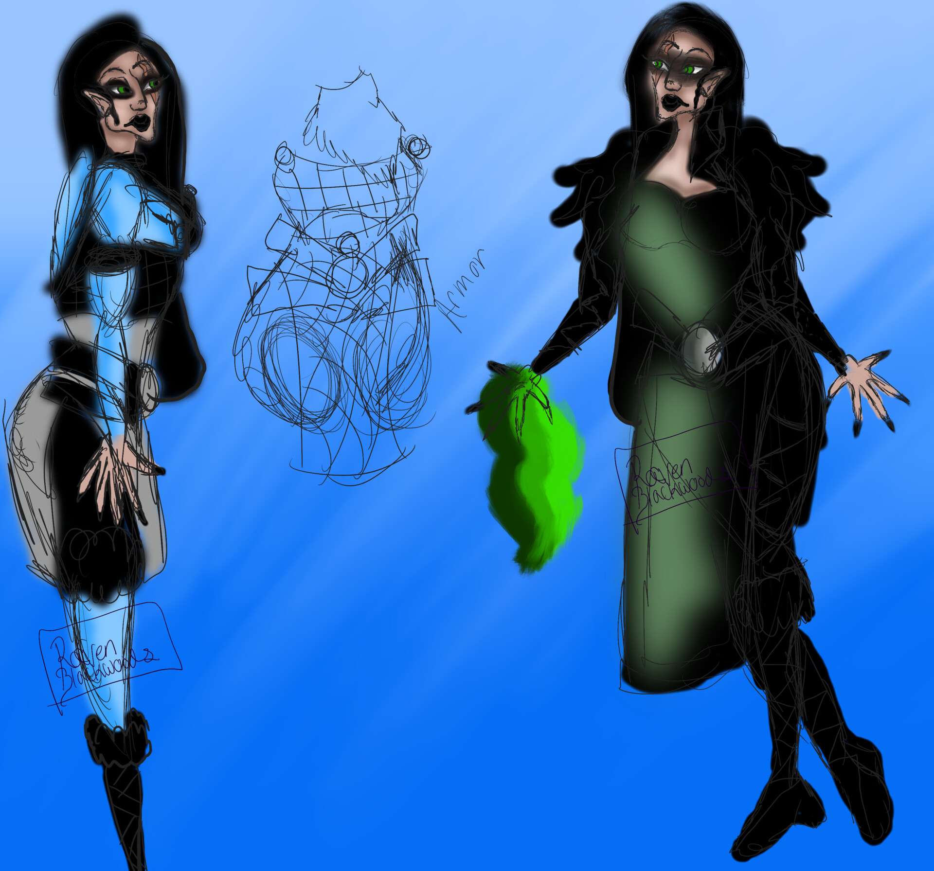 ArtStation - Dragon Age: Inquisition Inquisitor Raven Shieldmaiden oc armor