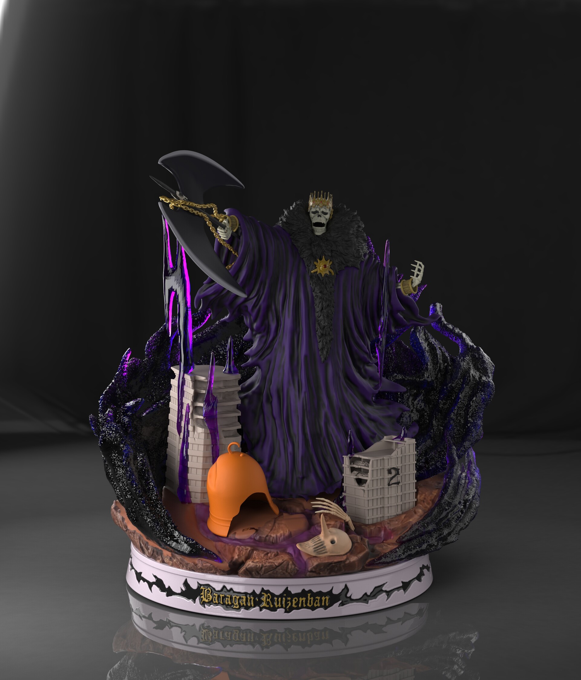 ArtStation - Bleach - Baraggan statue Fan Artist