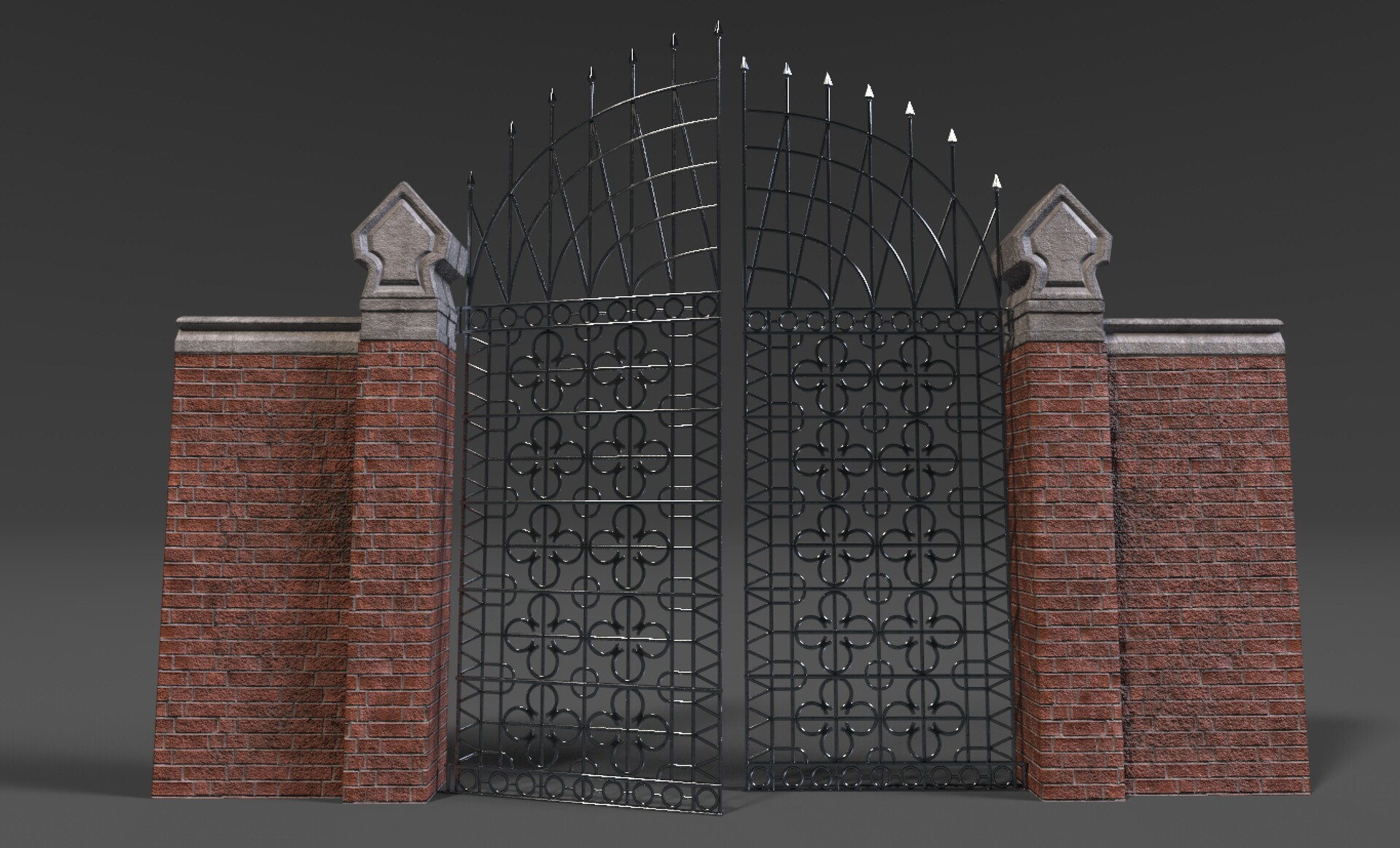 ArtStation - Wrought Iron Gates Alpha Test