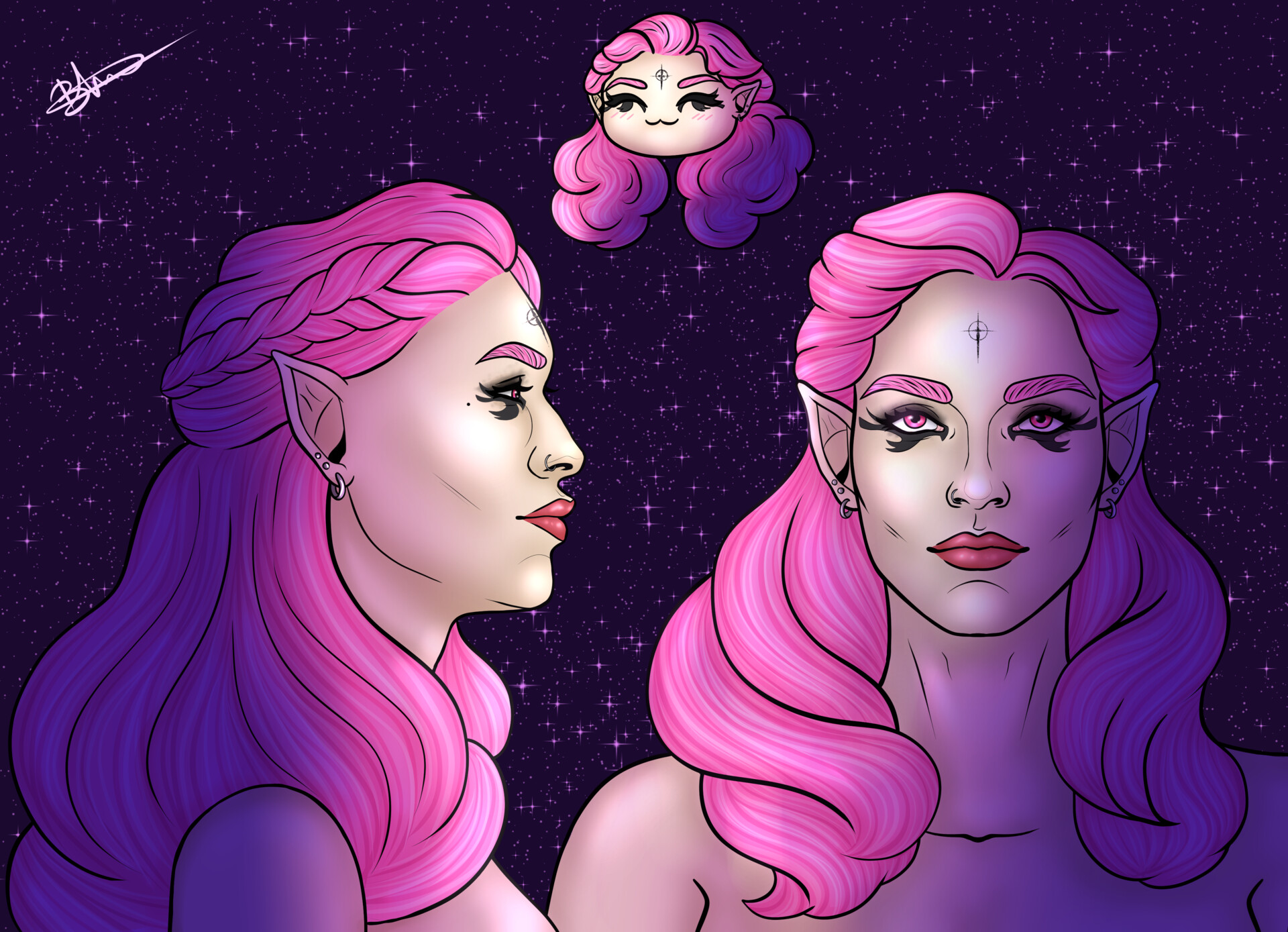 ArtStation - Baldur's Gate 3 OC Gaia 2 + Timelapse