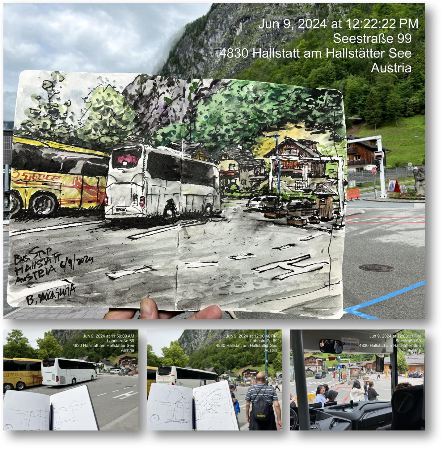 ArtStation - Bus Stop Hallstatt, Austria