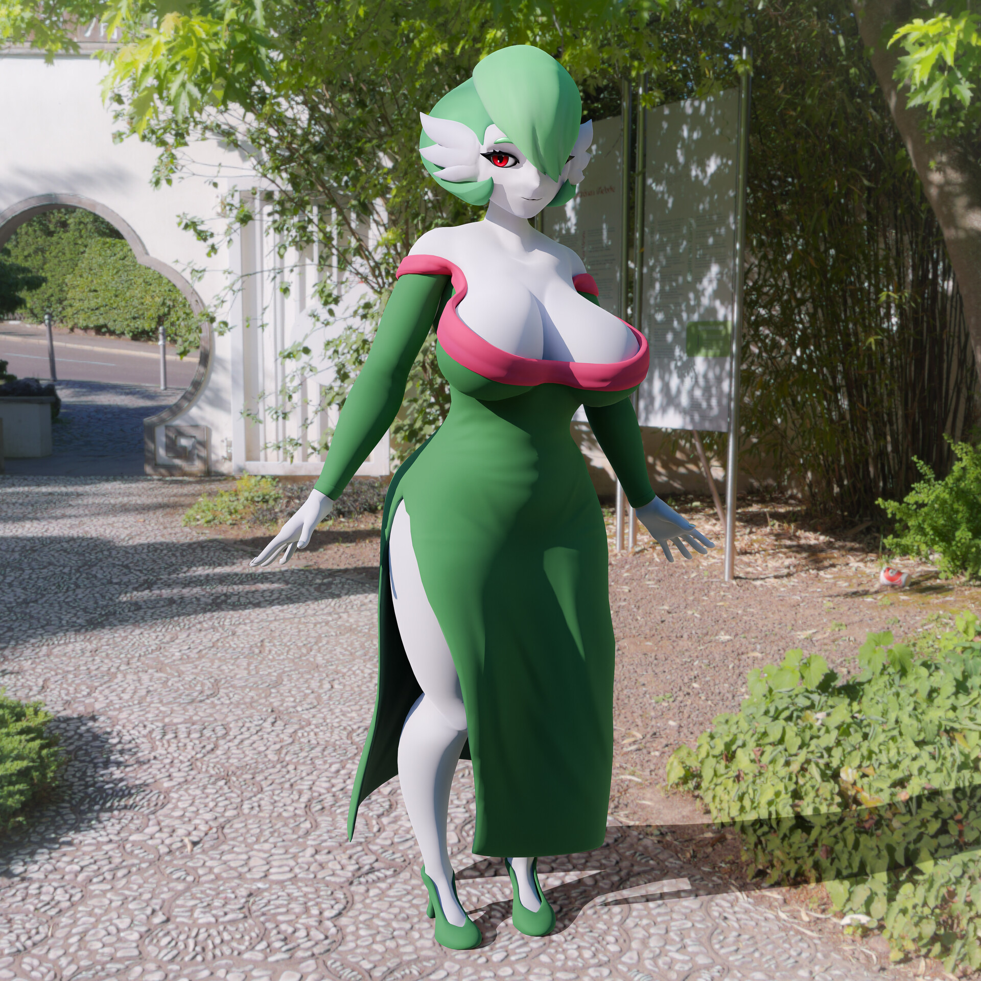 ArtStation - Comission Furry VRchat gardevoir