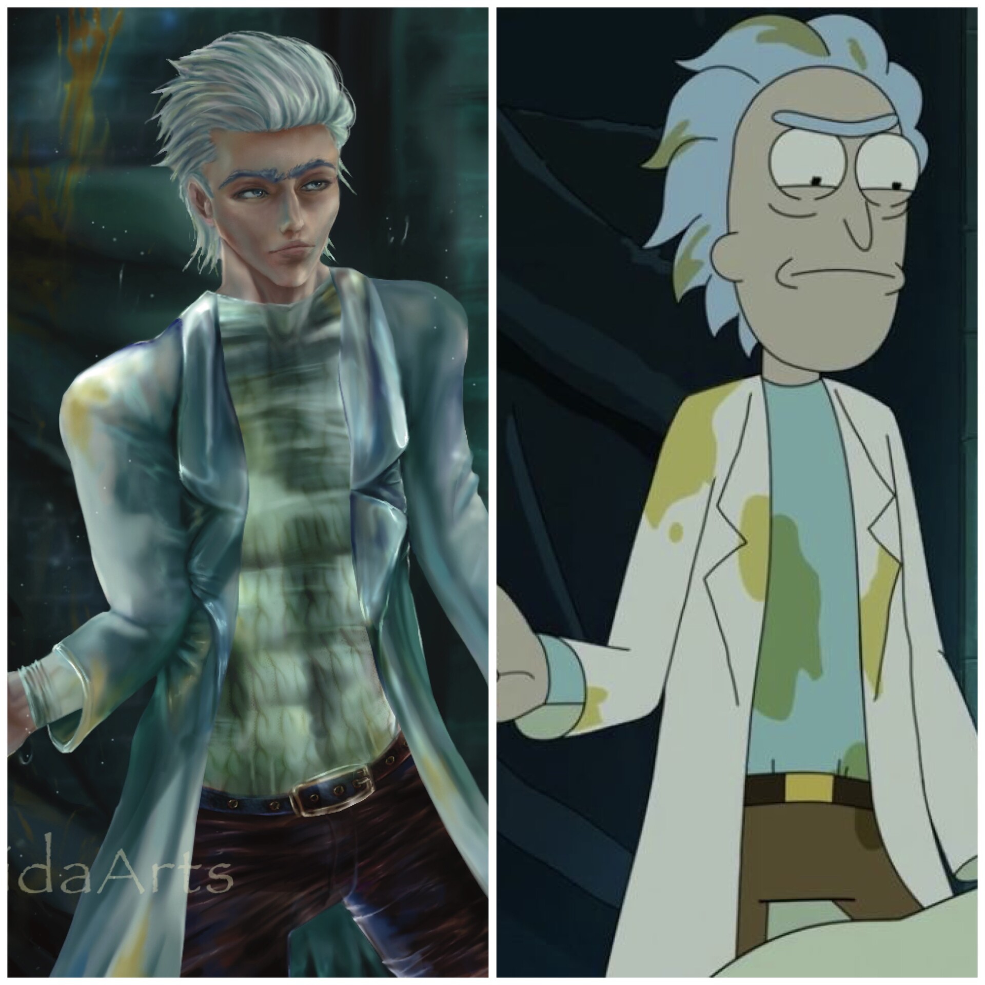 ArtStation - Rick Sanchez fanart