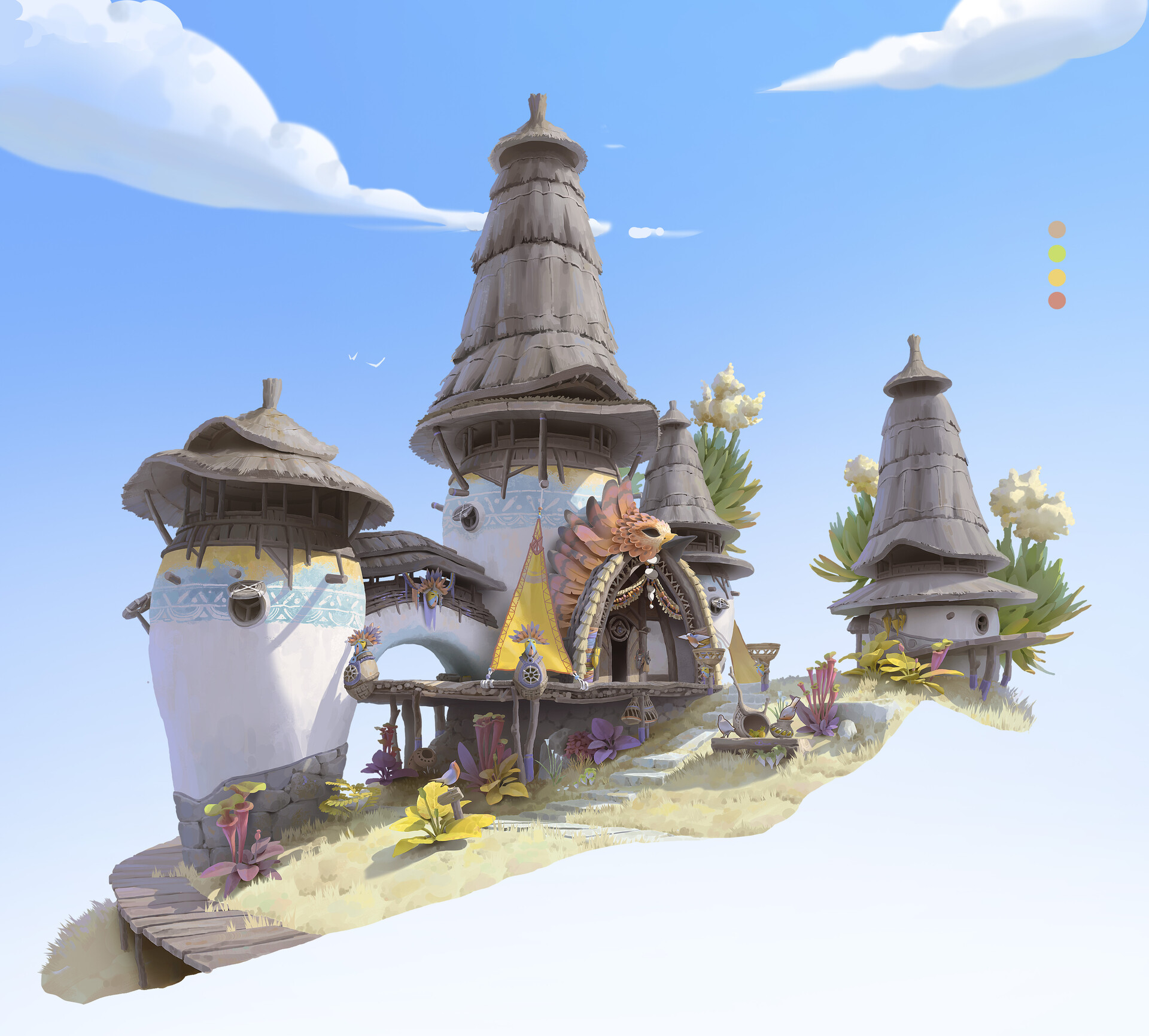 ArtStation - 猎鸟村