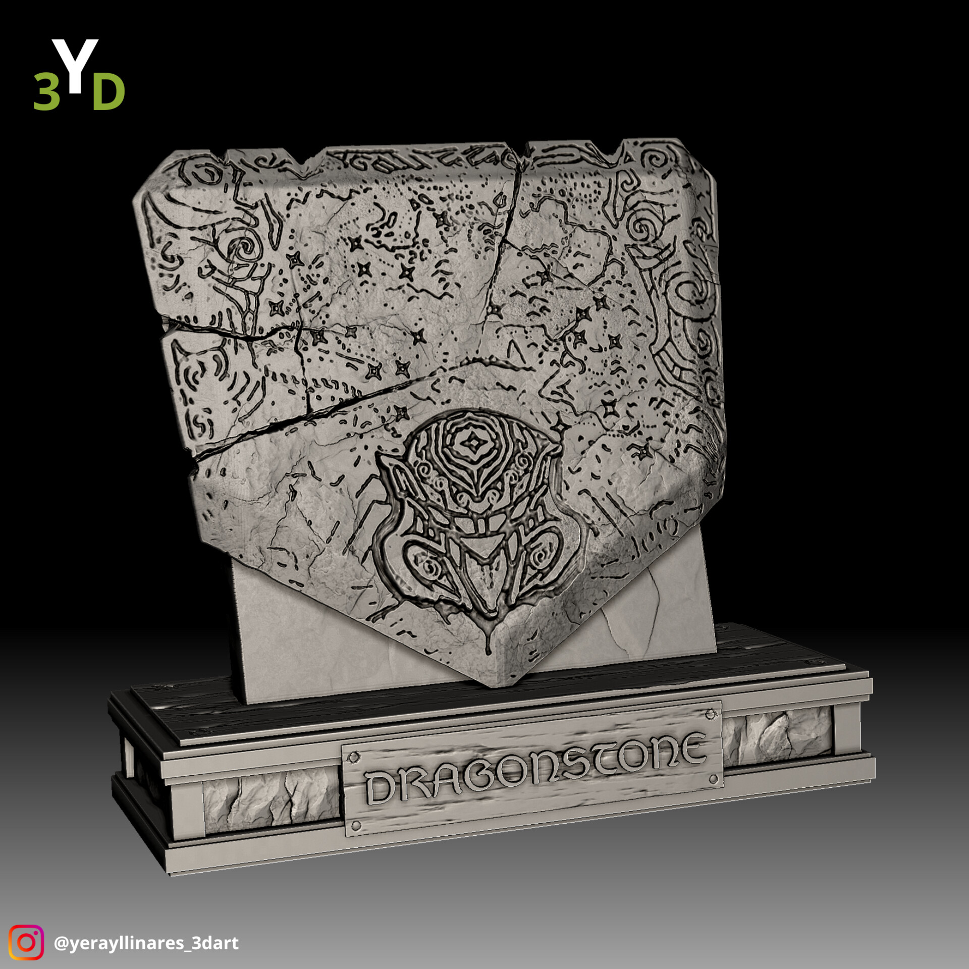 Yeray Llinares 3D Art - Dragonstone de Skyrim
