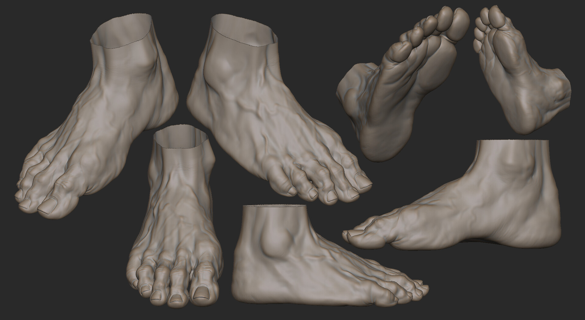 ArtStation - Study of foot and hand anatomy
