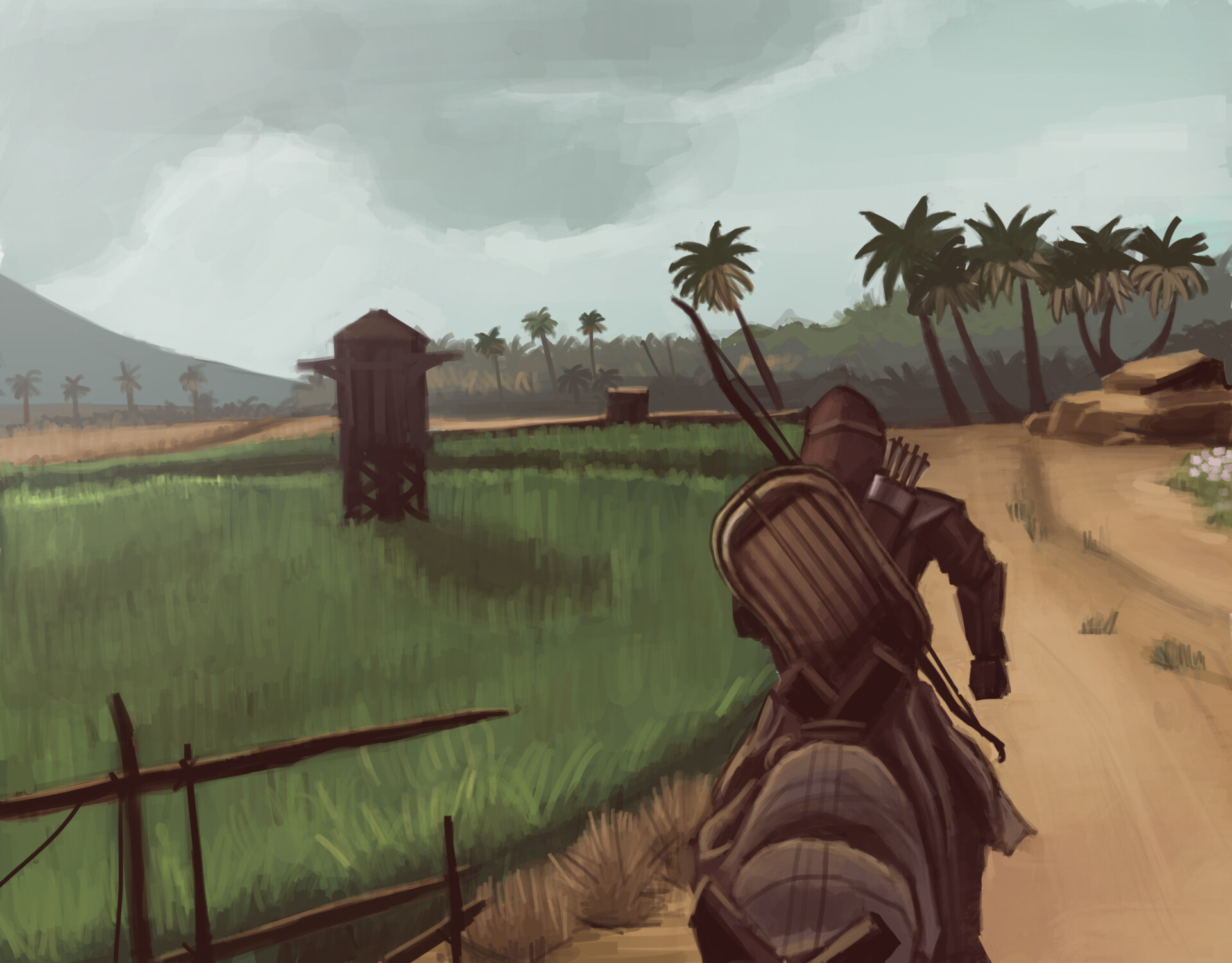 ArtStation - Desert Oasis Trail